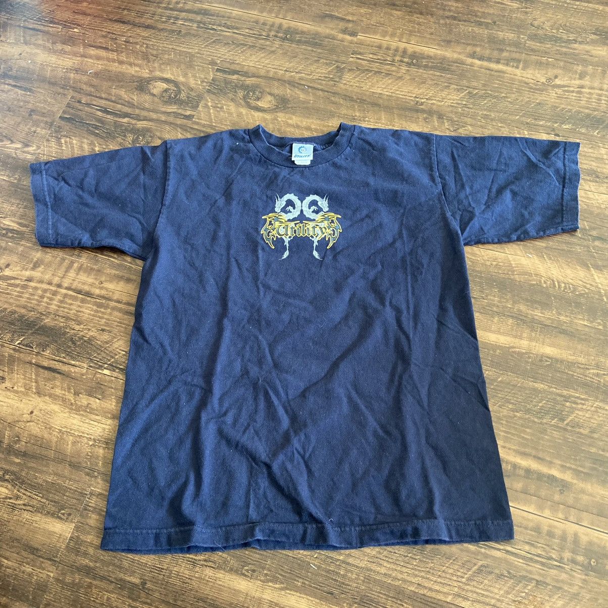 Utility Pro Wear × Vintage Vintage navy blue utility dragon tee | Grailed