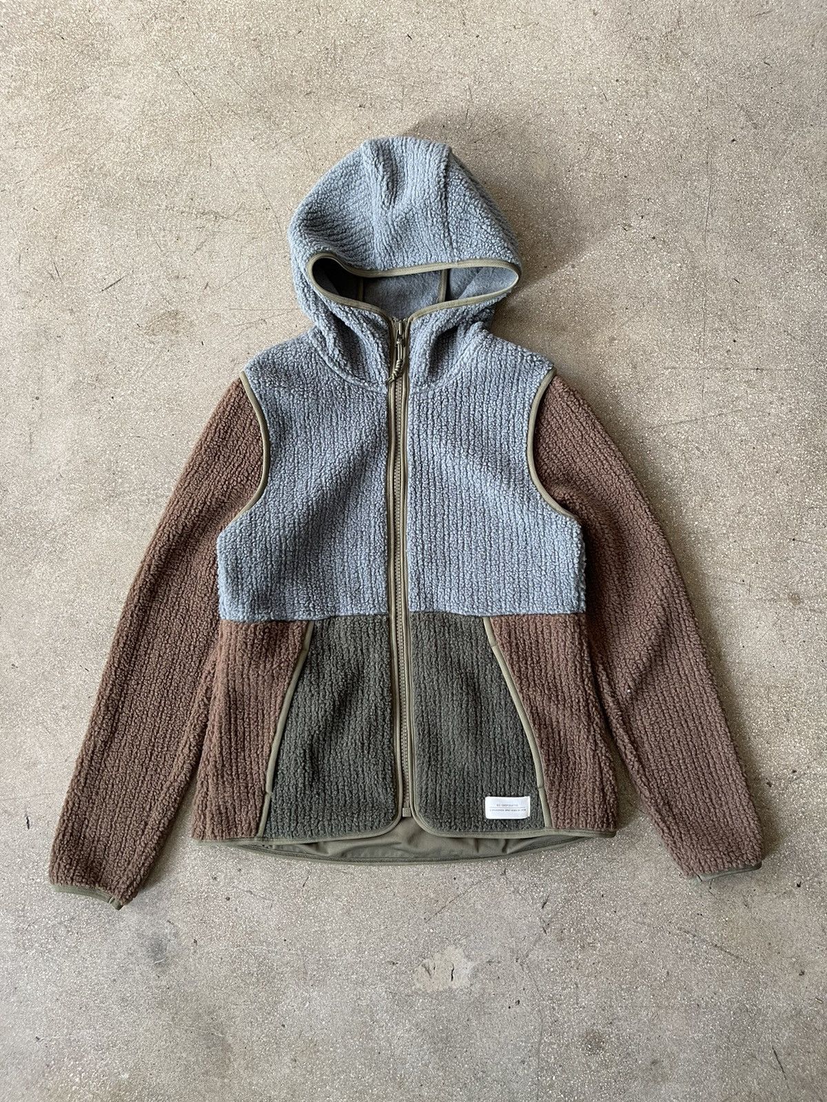 Rei × Vintage Retro X Deep Pile Fleece color block Zip up Style REI ...