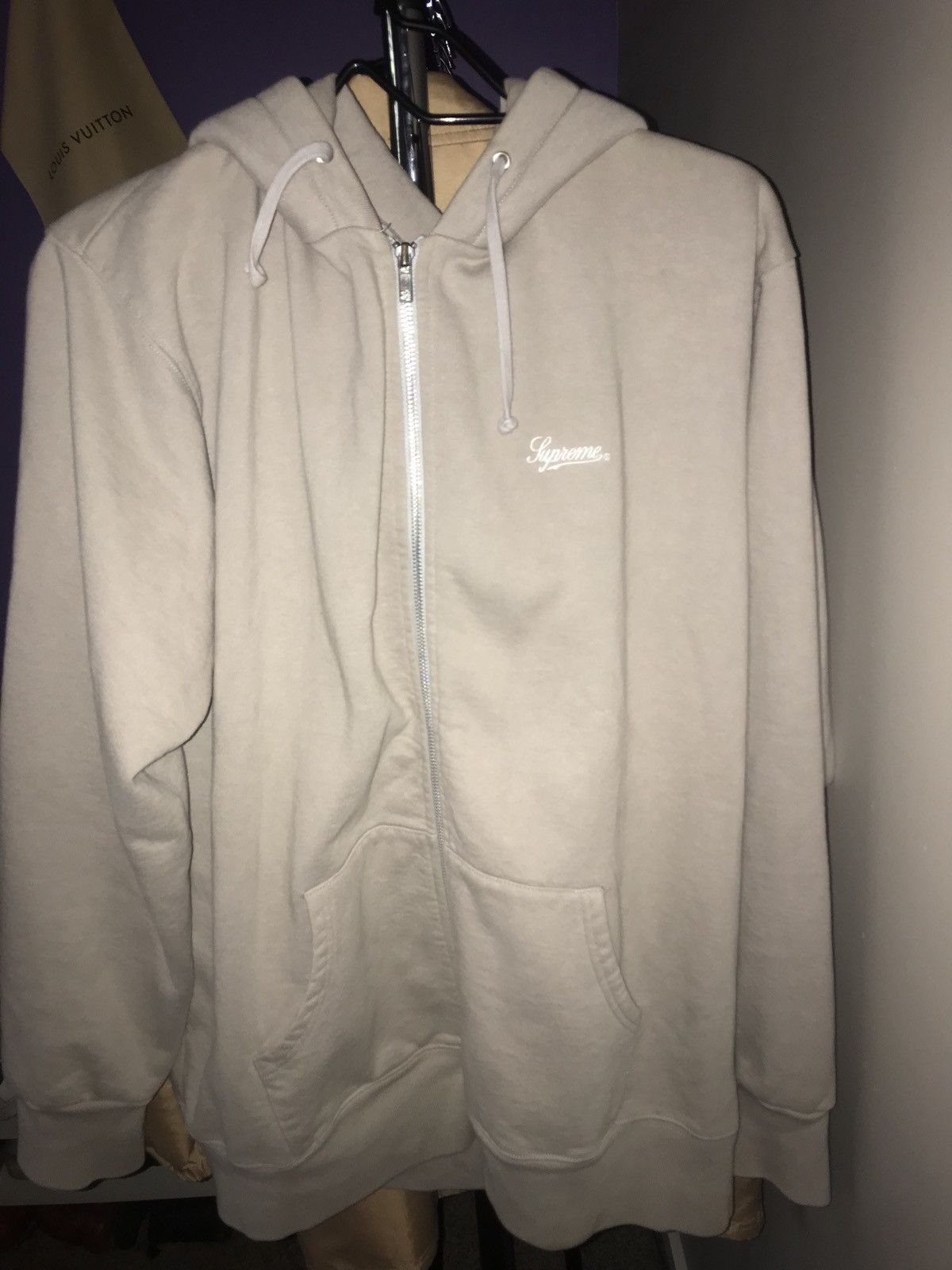 Supreme 2006 Supreme Cursive Full Zip Hoodie | Grailed