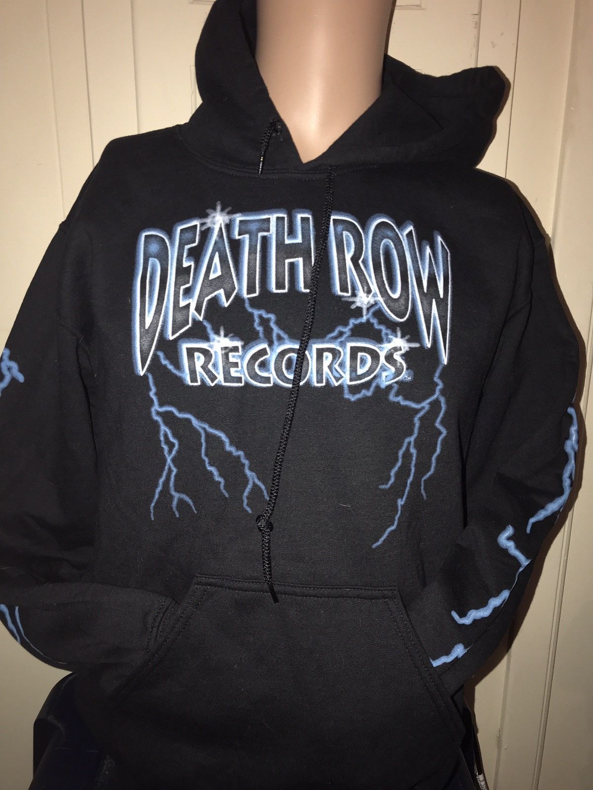Death Row Records Deathrow Records Lighting Hoodie | Grailed