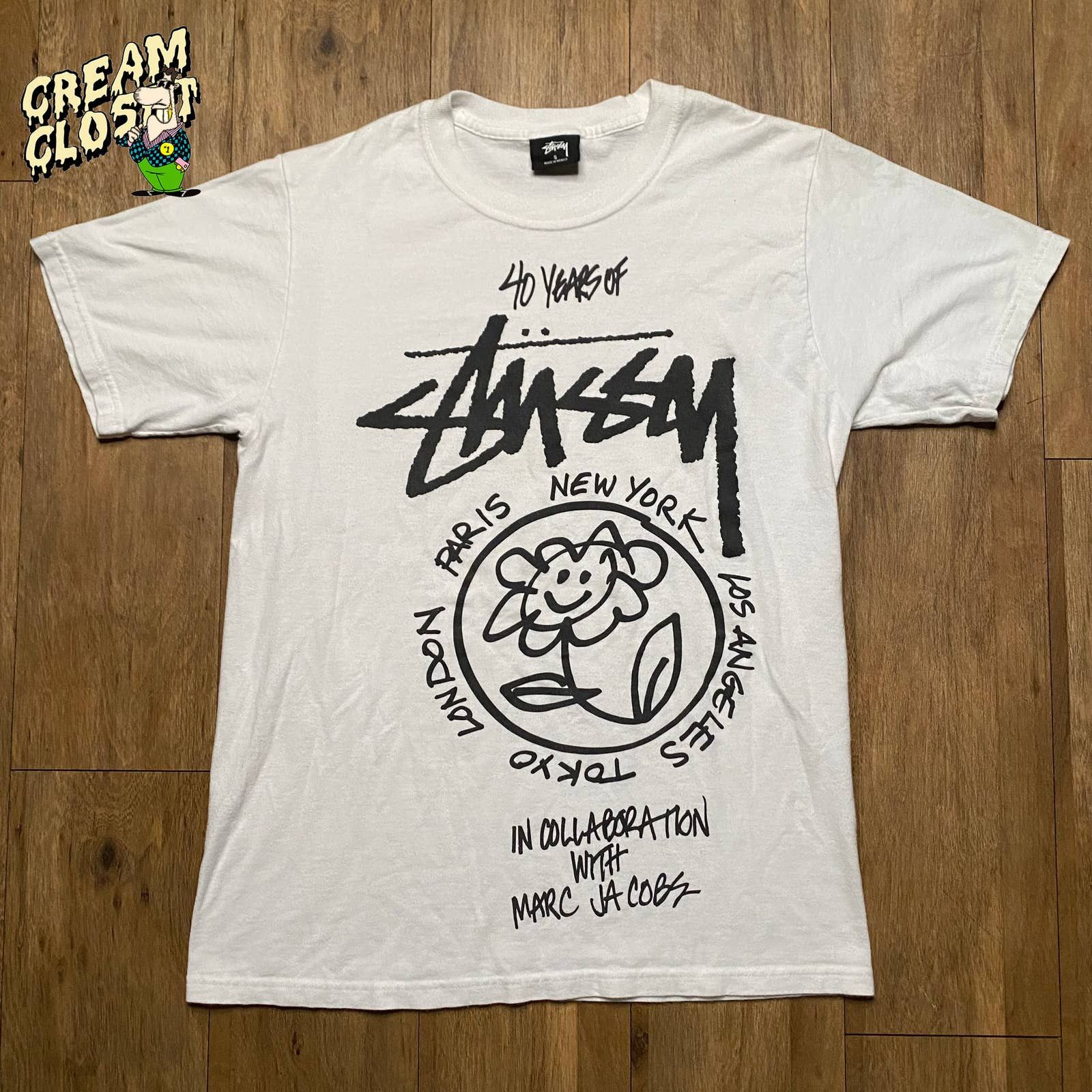 Stussy Vintage Stussy x Marc Jacobs 40 Years Anniversary Tee | Grailed