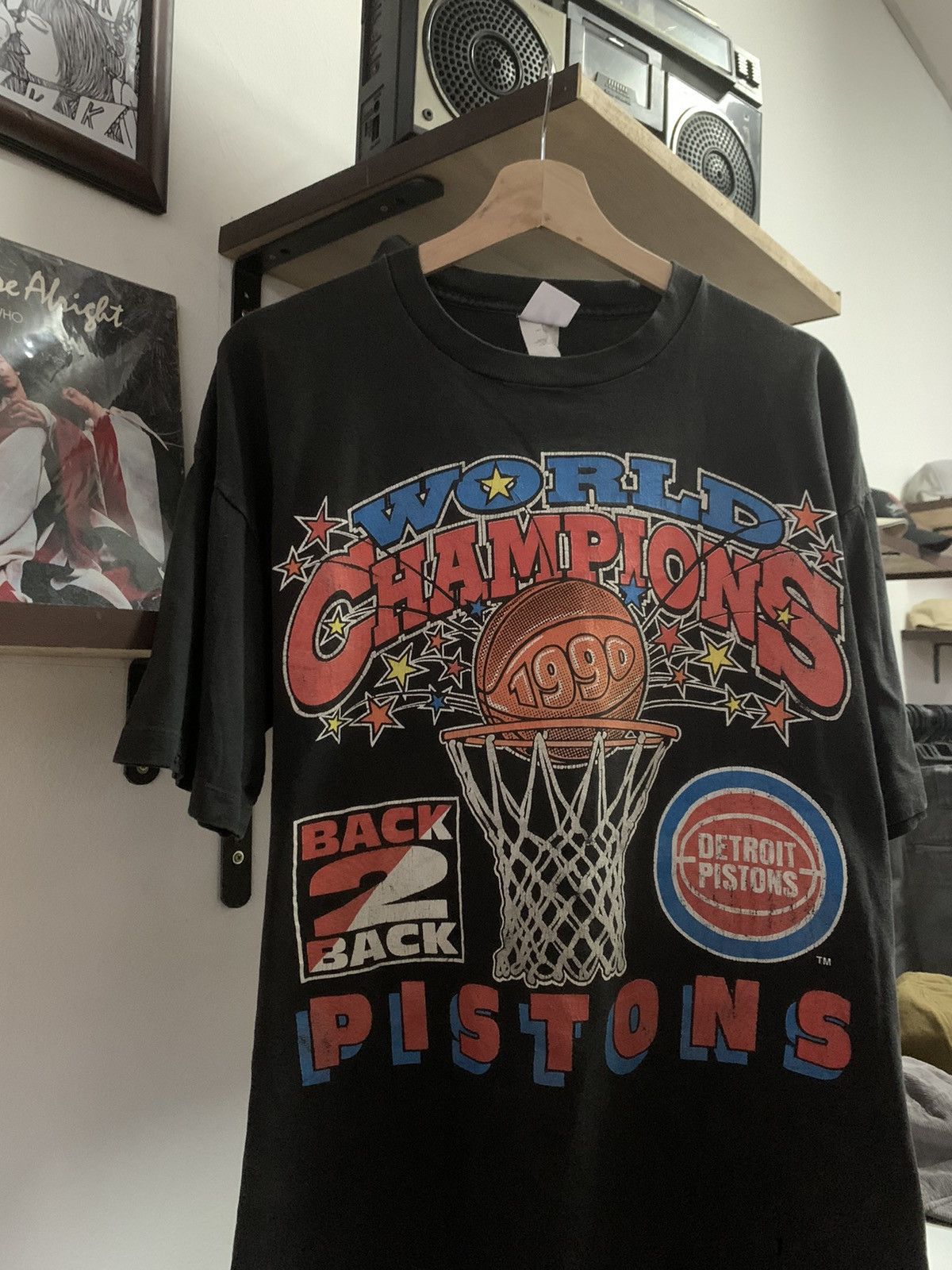 NBA × Vintage Rarely Vintage Detroit Pistons Back2back world champion ...