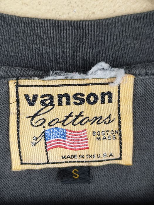 Vintage Vintage Vanson Leather Big Logo Shirt | Grailed