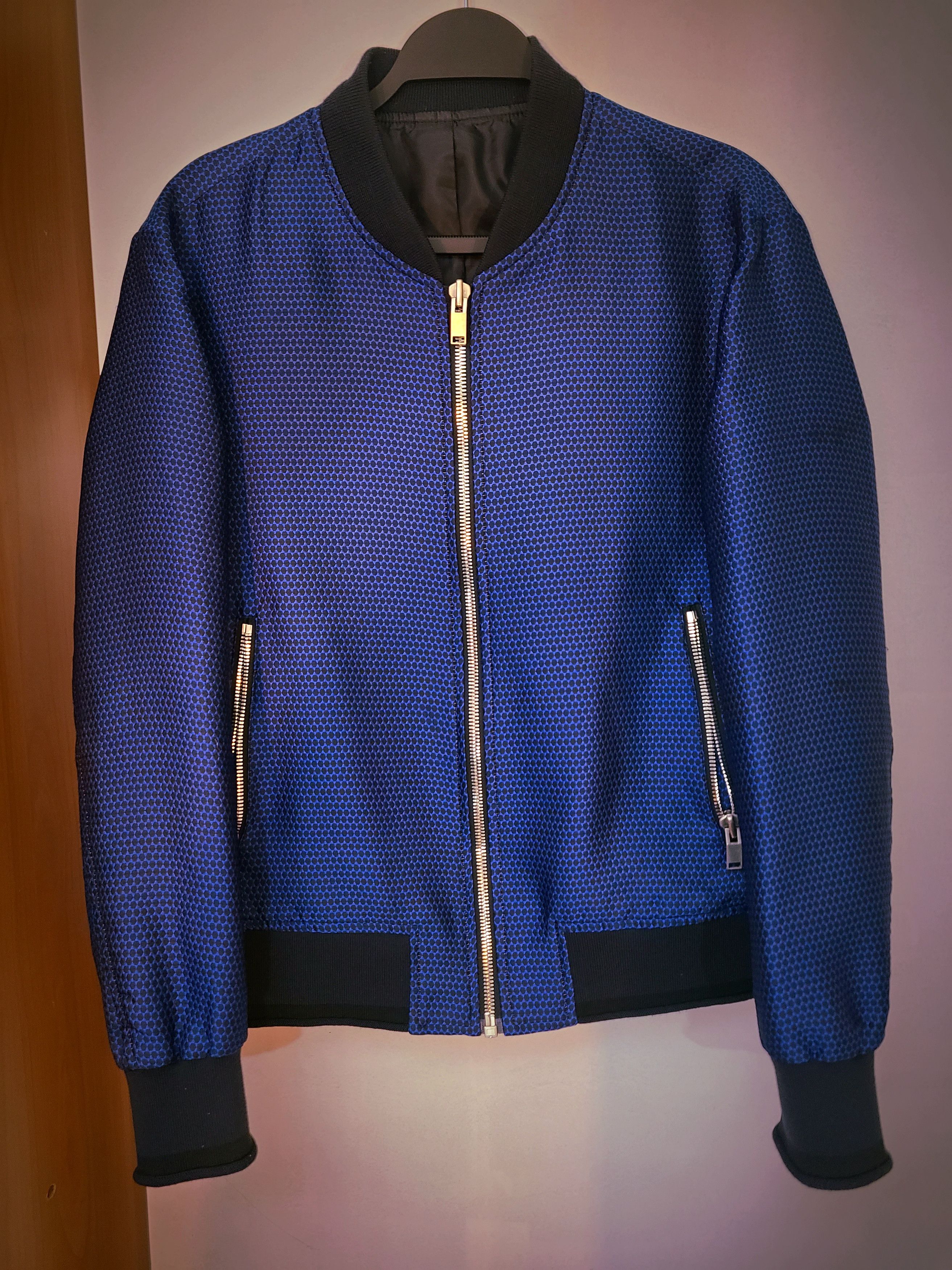 System Homme System blue bomber jacket | Grailed