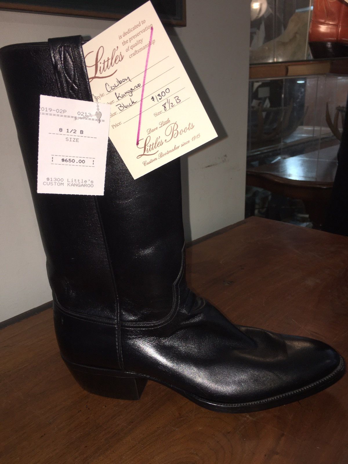 Vintage Little’s Boot Custom Kangaroo Cowboy Boots | Grailed