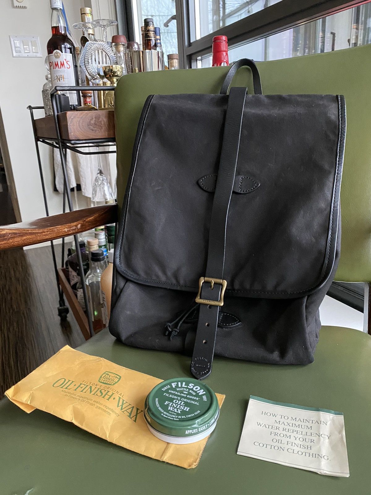 Filson Filson Tin Cloth Backpack | Grailed