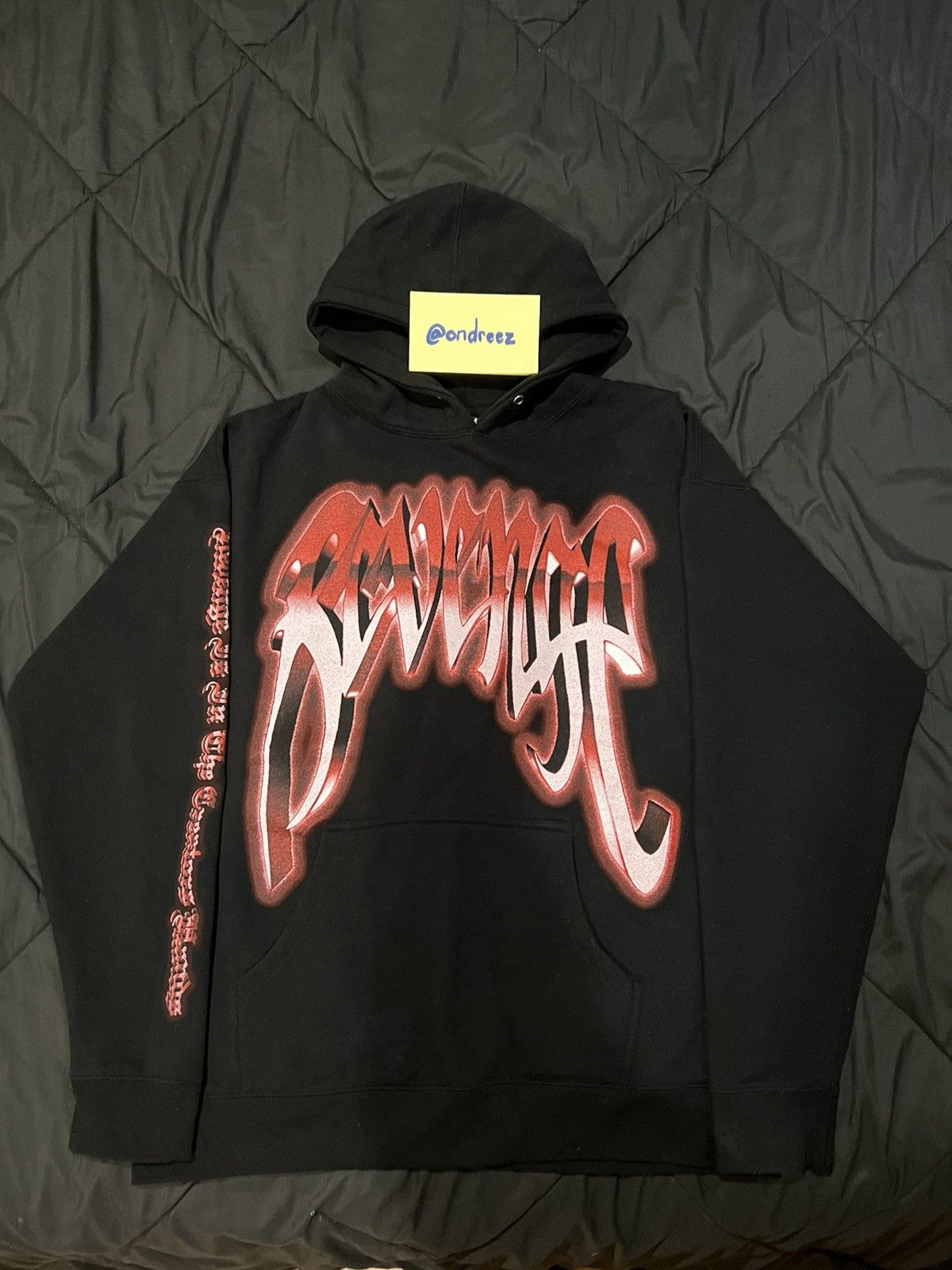 Revenge Revenge Red Metallica Hoodie | Grailed