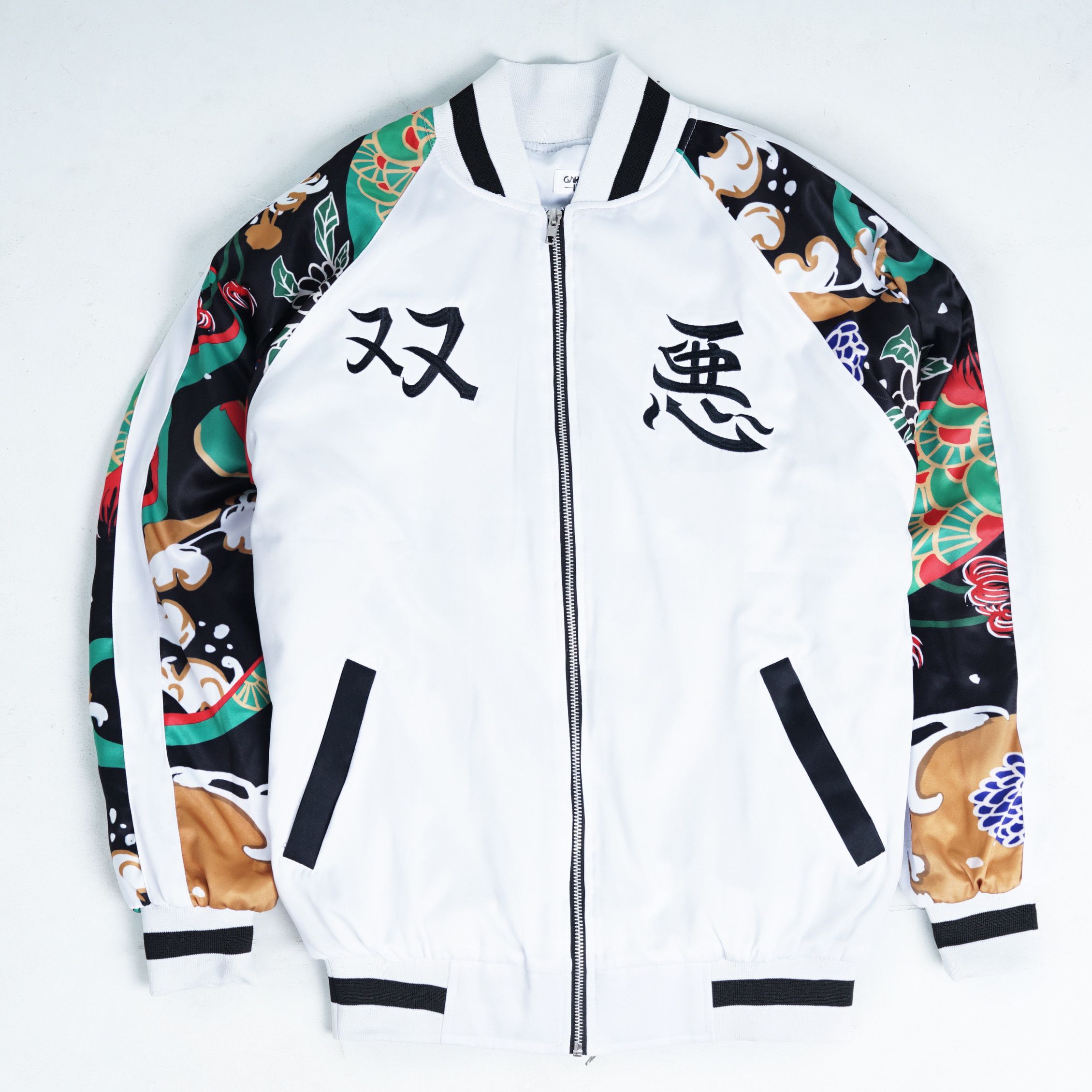 Bomber Jacket varsity bomber jacket sukajan anime devil embroidery ...