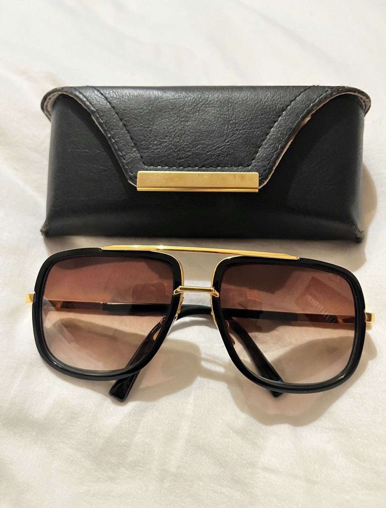 Dita Dita Mach One Black And Gold Sunglasses | Grailed