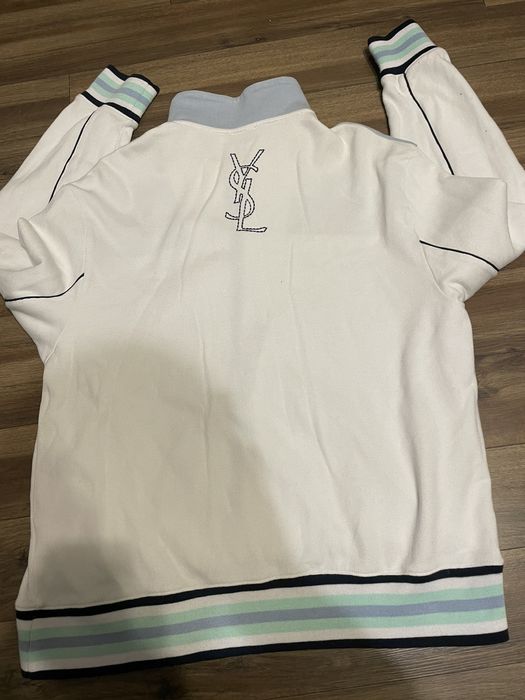 Vintage Yves Saint laurent ysl zip up Vintage jumper sweatshirt | Grailed