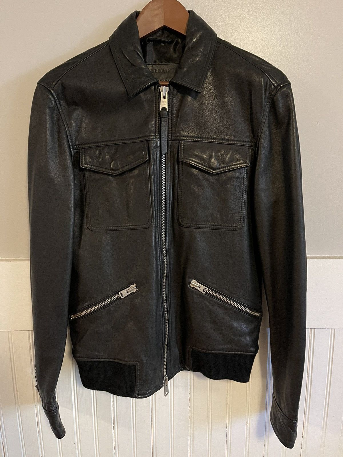 Allsaints Hester Lamb Leather Jacket | Grailed