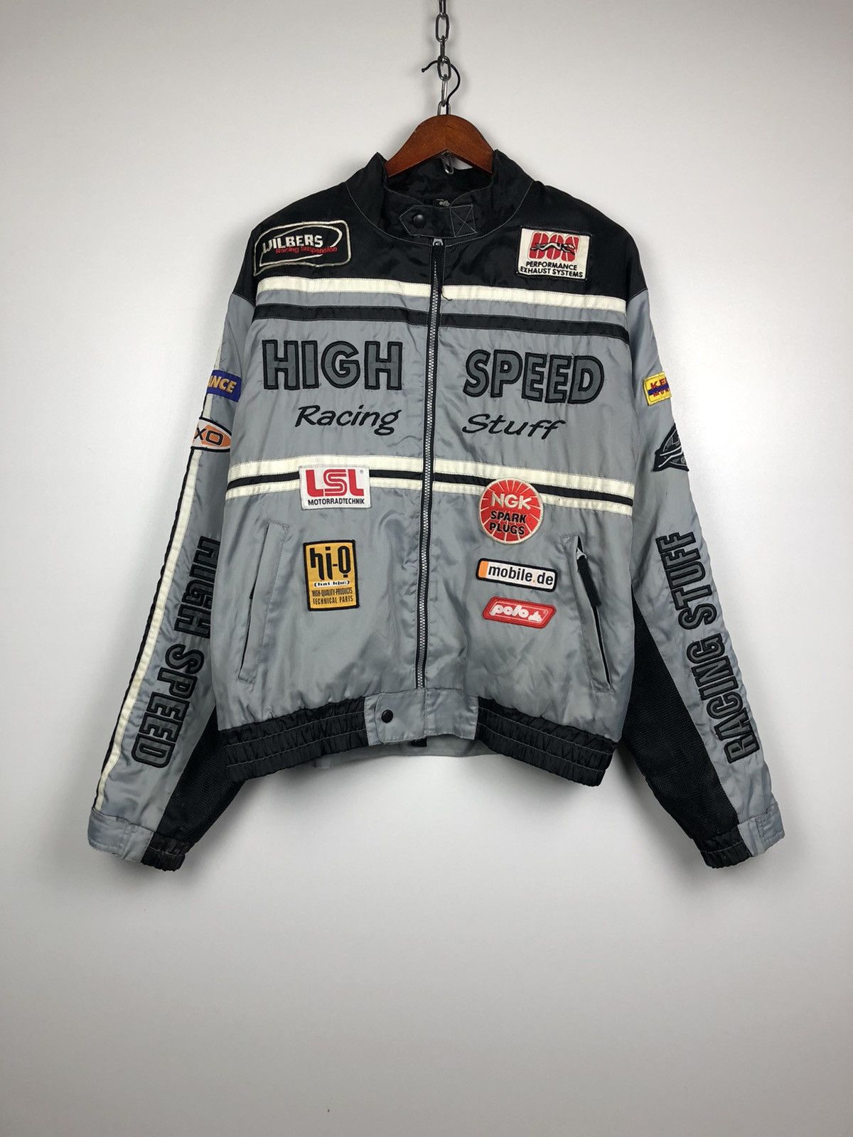 NASCAR × Vintage Vintage Polo High Speed Racing Stuff Jacket size L ...