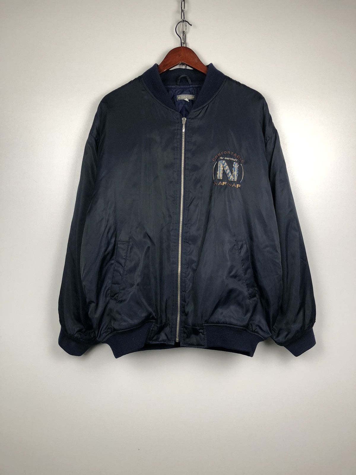 Bomber Jacket × Varsity Jacket × Vintage Vintage NAF NAF Bomber Jacket ...