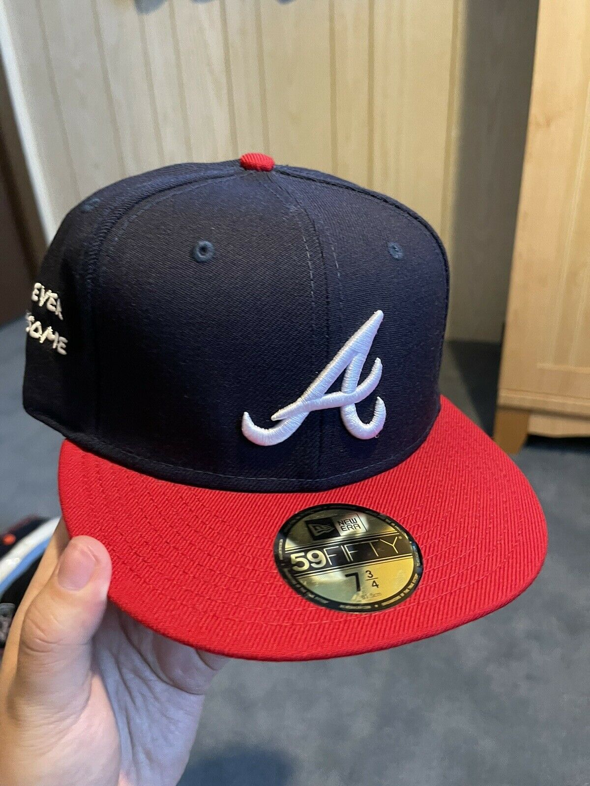 New Era Exclusive Jae Tips Atlanta Braves 7 3/4 Fitted Hat | Grailed