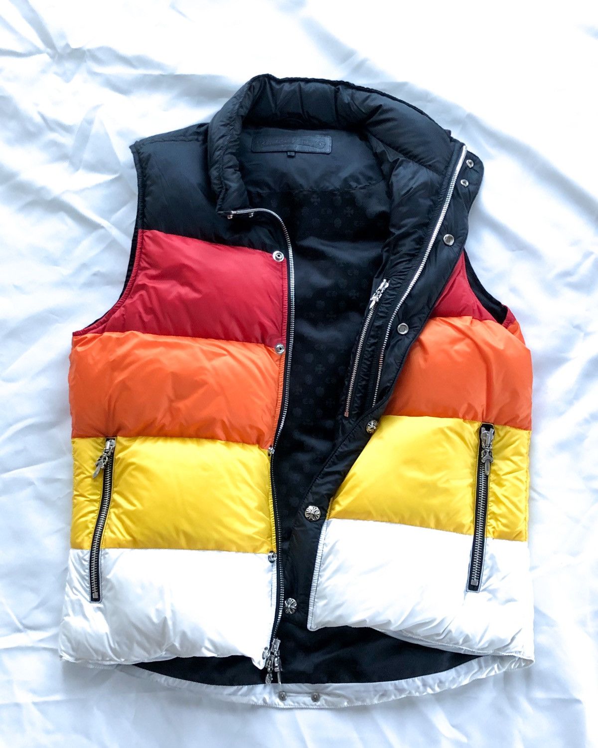 Chrome Hearts CHROME HEARTS DAGGER ZIP PUFFER VEST - RARE Chrome Hearts CHROME HEARTS DAGGER ZIP PUFFER VEST - RARE