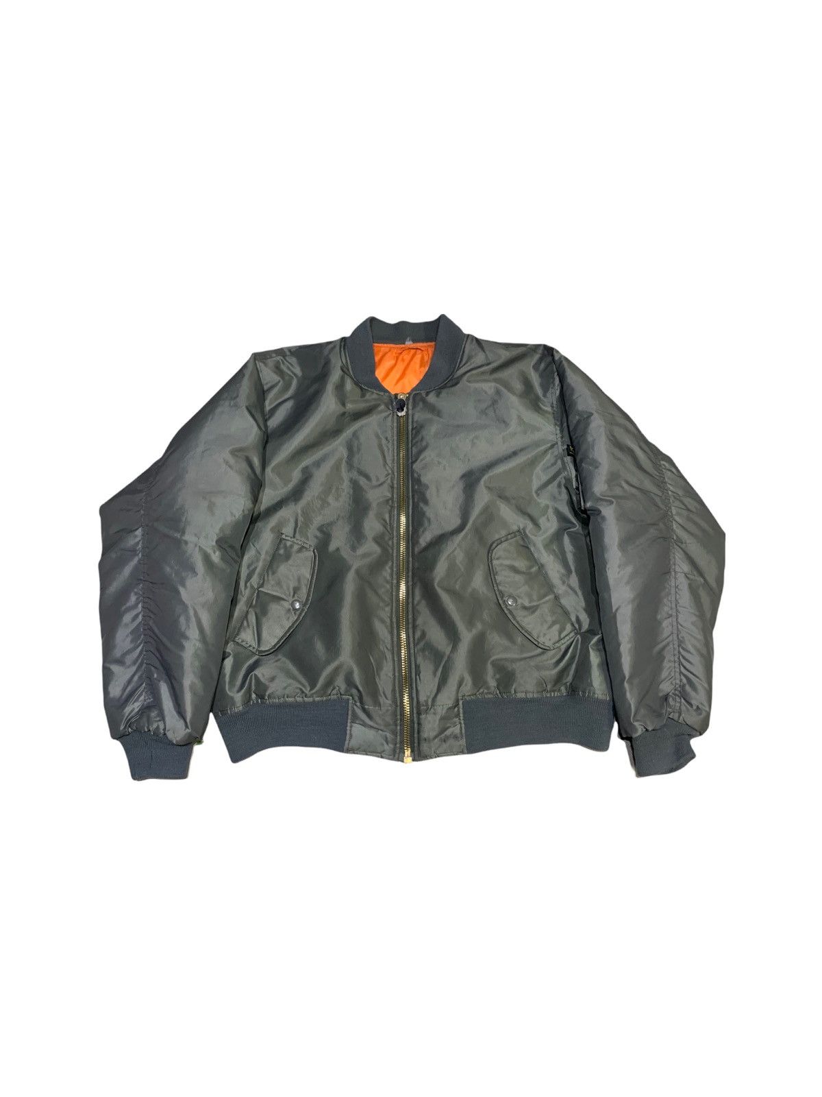 Vintage Vintage Rothco MA-1 Reversible Bomber Jacket Green | Grailed