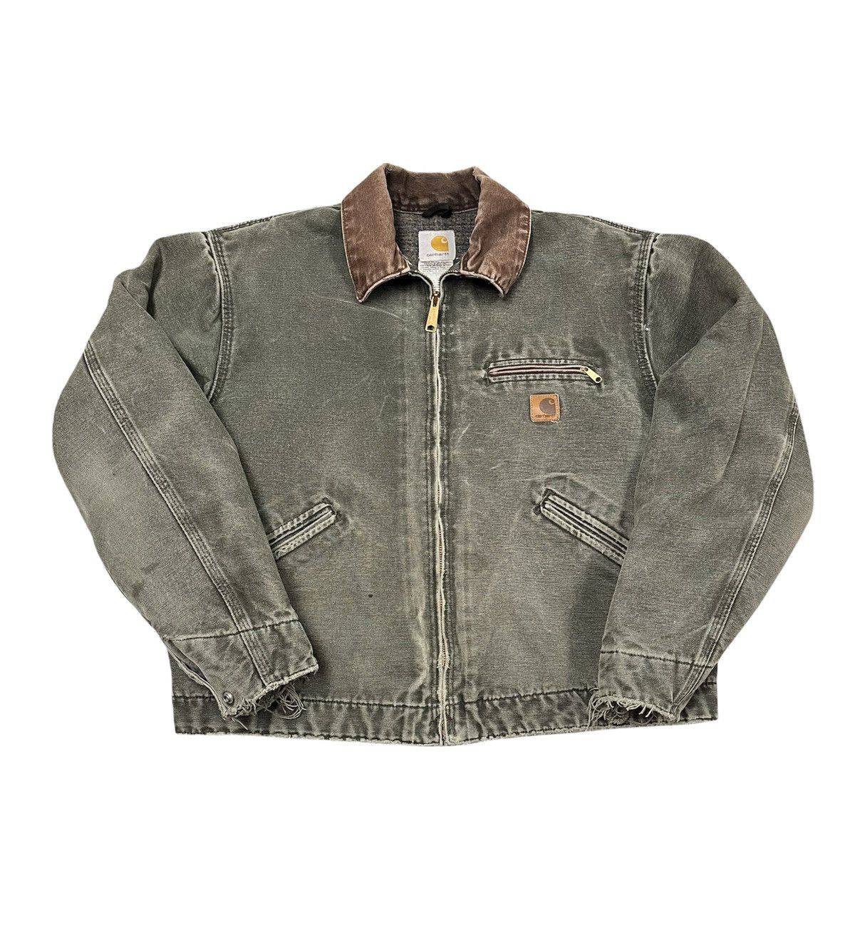 Carhartt × Vintage Vintage Carhartt Detroit Jacket J97 - Moss Green ...