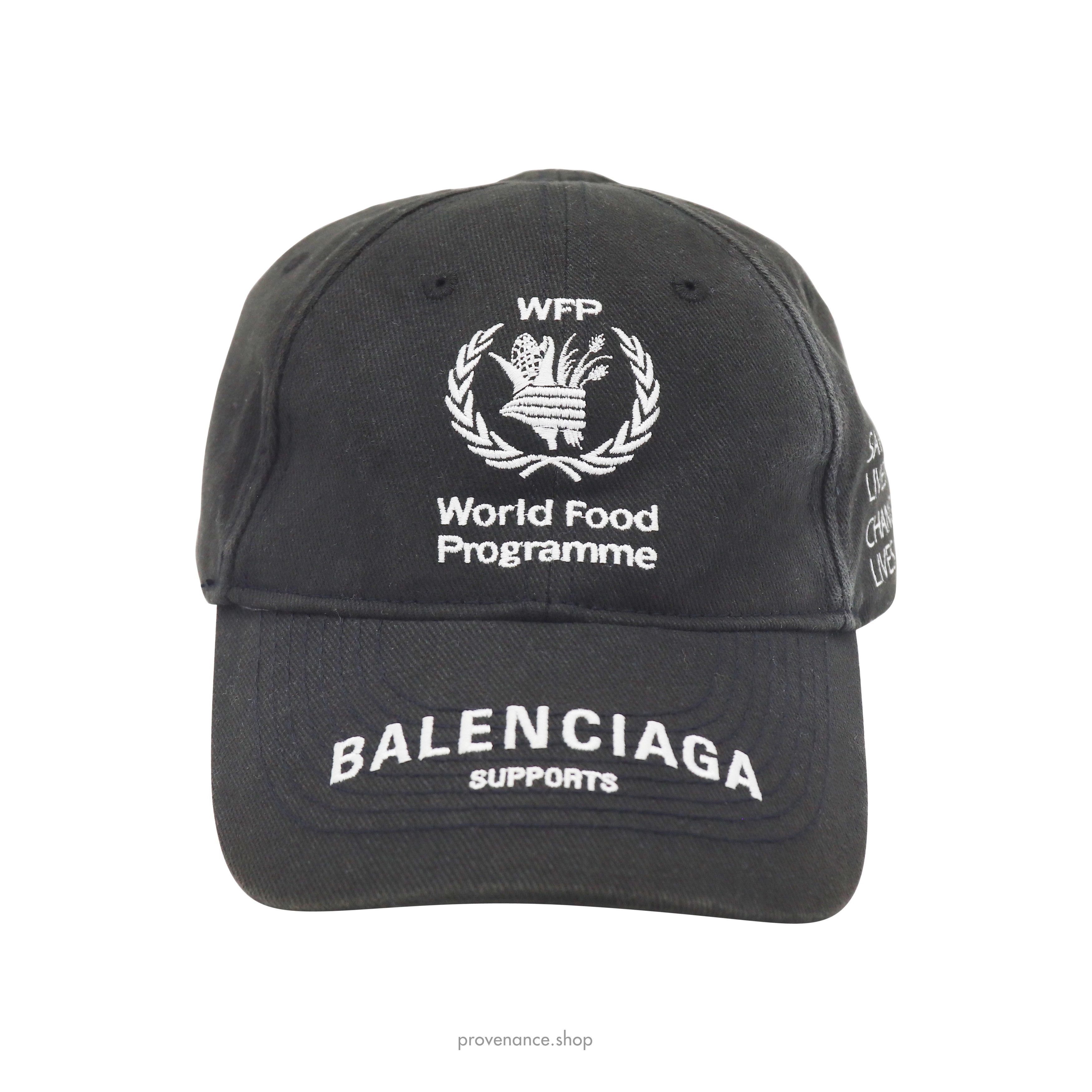 Balenciaga 🔴 Balenciaga WFP World Food Programme Cap - Black | Grailed