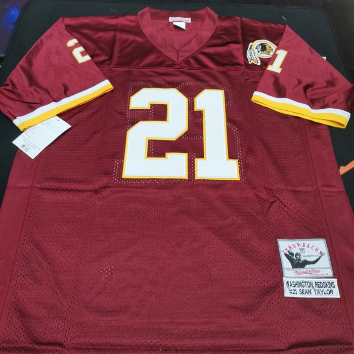 Mitchell & Ness Sean Taylor 21 Washington Redskins Throwback Jersey XL ...