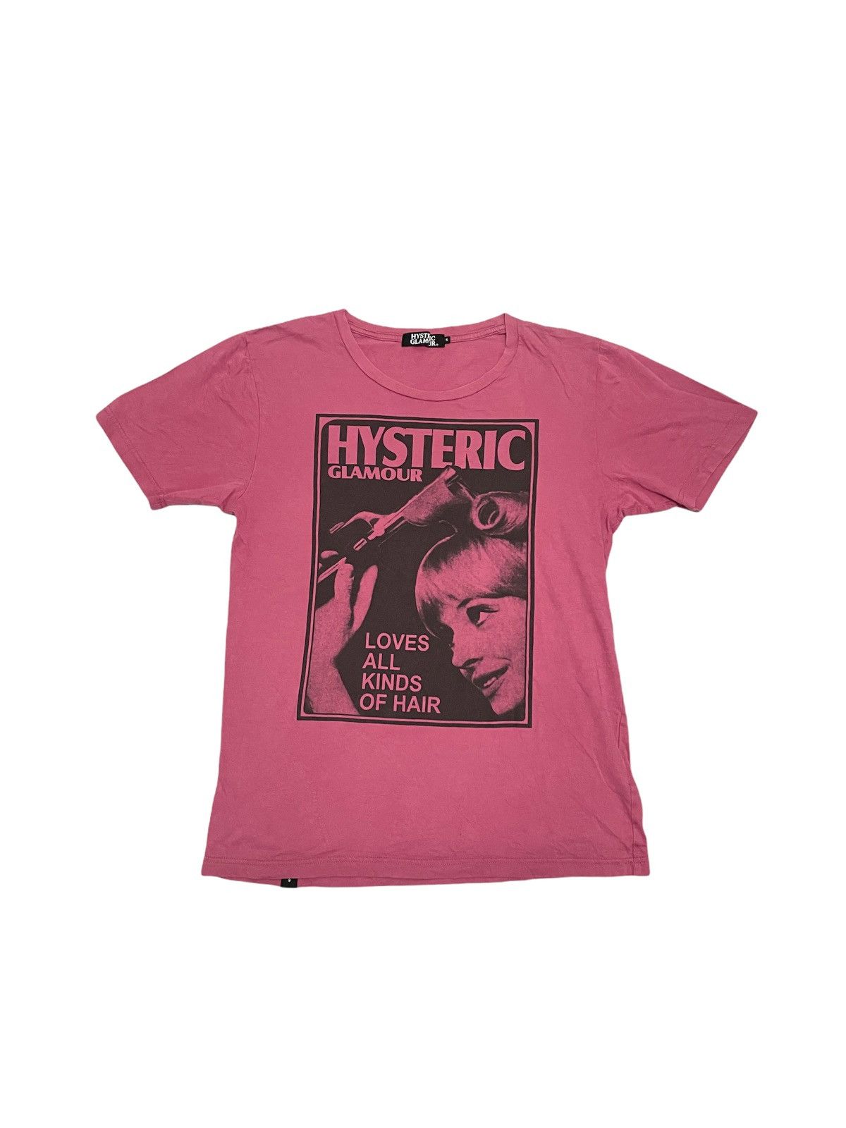 Hysteric Glamour × Japanese Brand HYSTERIC GLAMOUR Love All Kinds Of Hair Fuchsia Pink Tee S ...