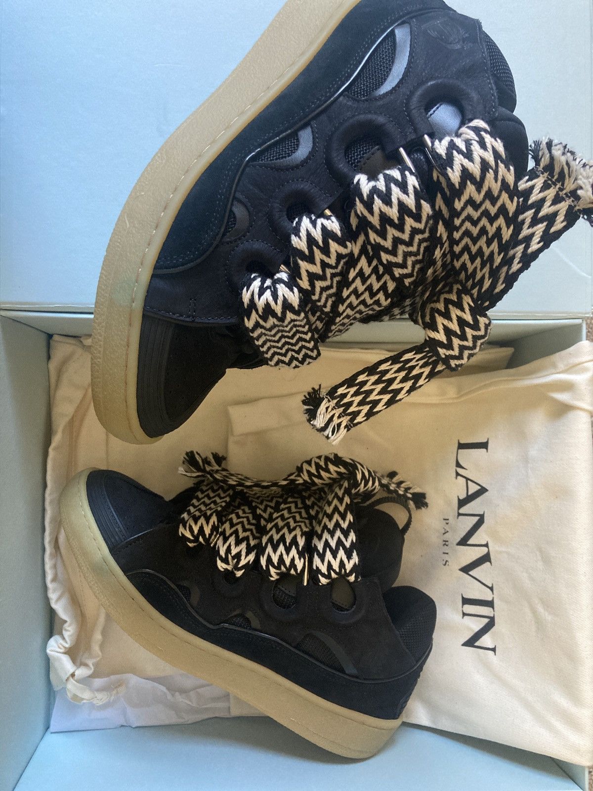 Lanvin Lanvin Curb Black Gum | Grailed