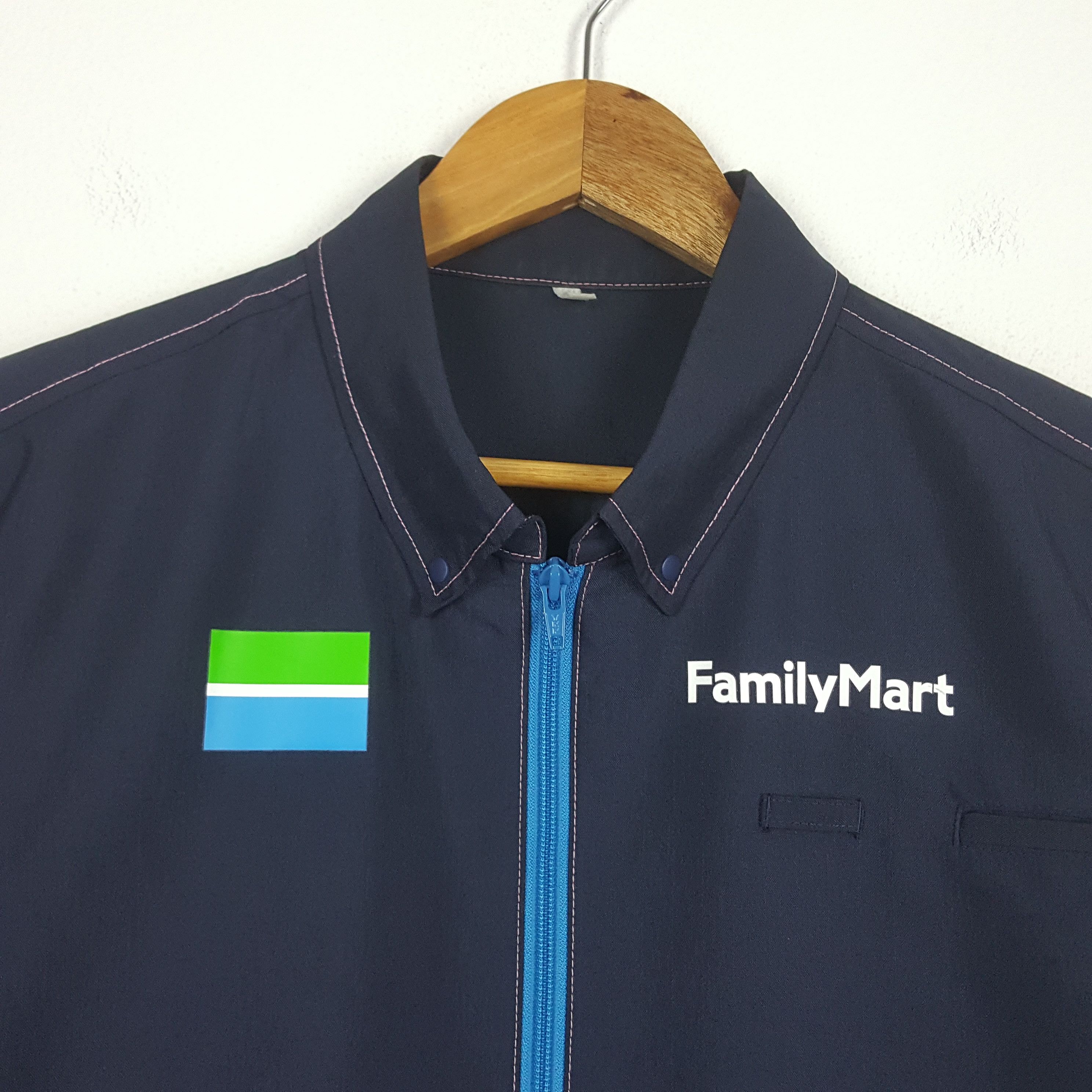 Vintage Vintage FamilyMart Uniform Workwear Zipper Jacket Shirt | Grailed