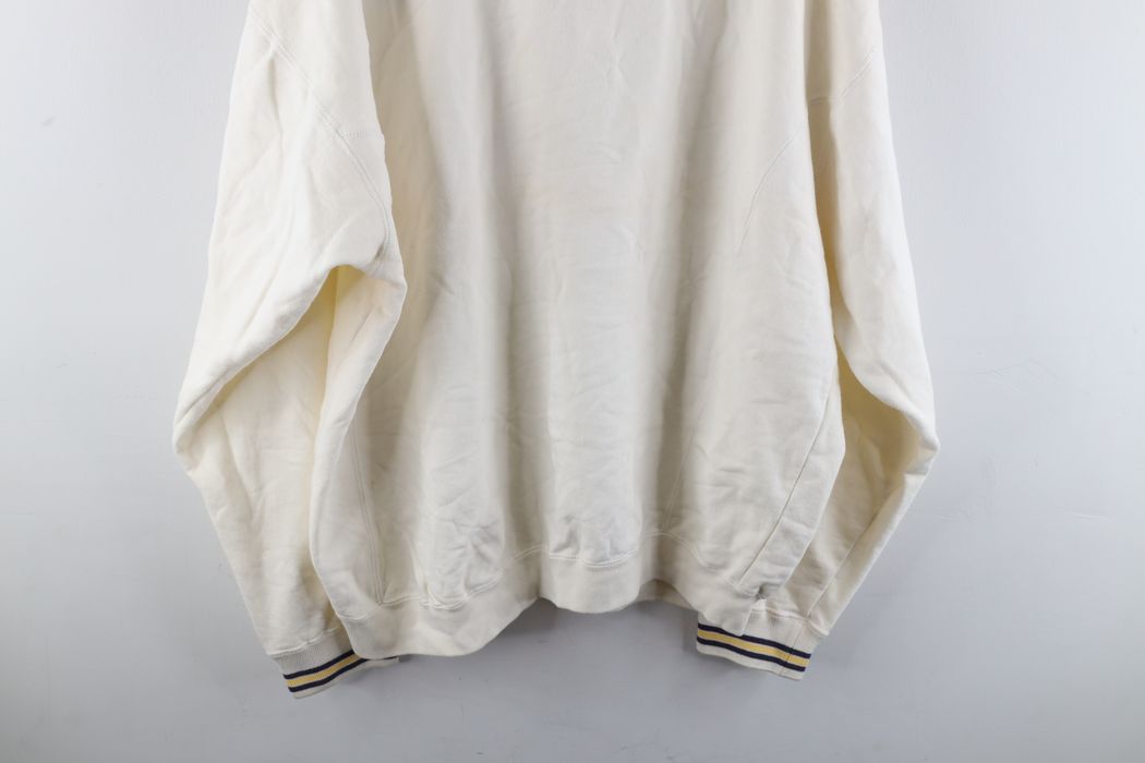 Vintage Vintage 90s Cedar Point Box Logo Half Zip Sweatshirt Cream ...