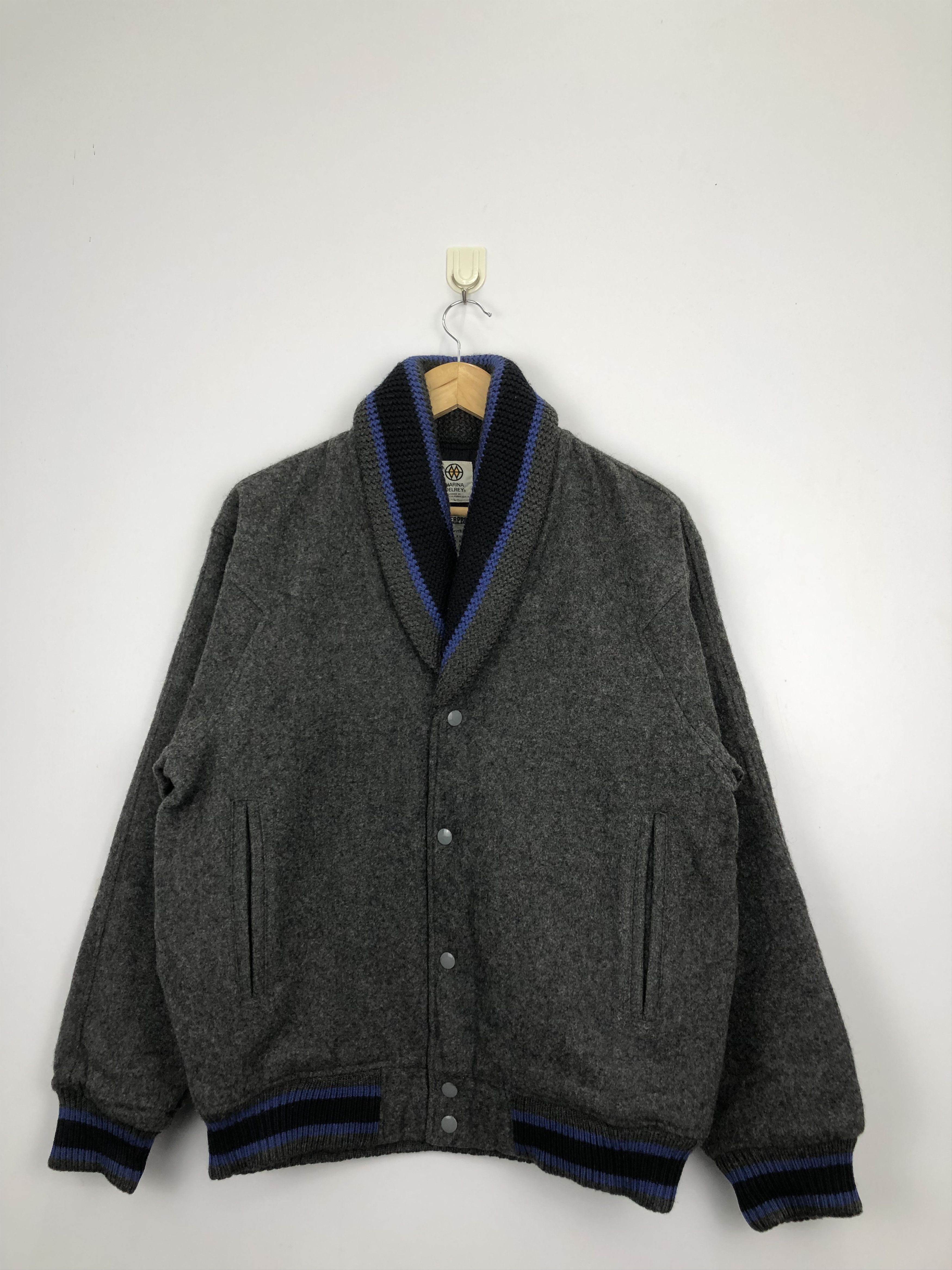 Varsity Jacket × Vintage Vintage 90s Marina Delrey Waterproof Varsity ...