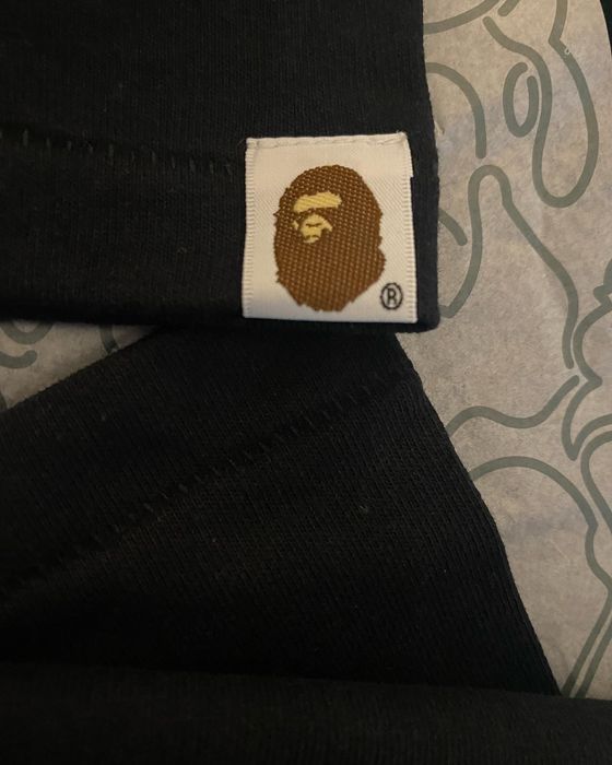 Bape TEXT CODE CAMO SHARK TEE MENS (Glow) | Grailed