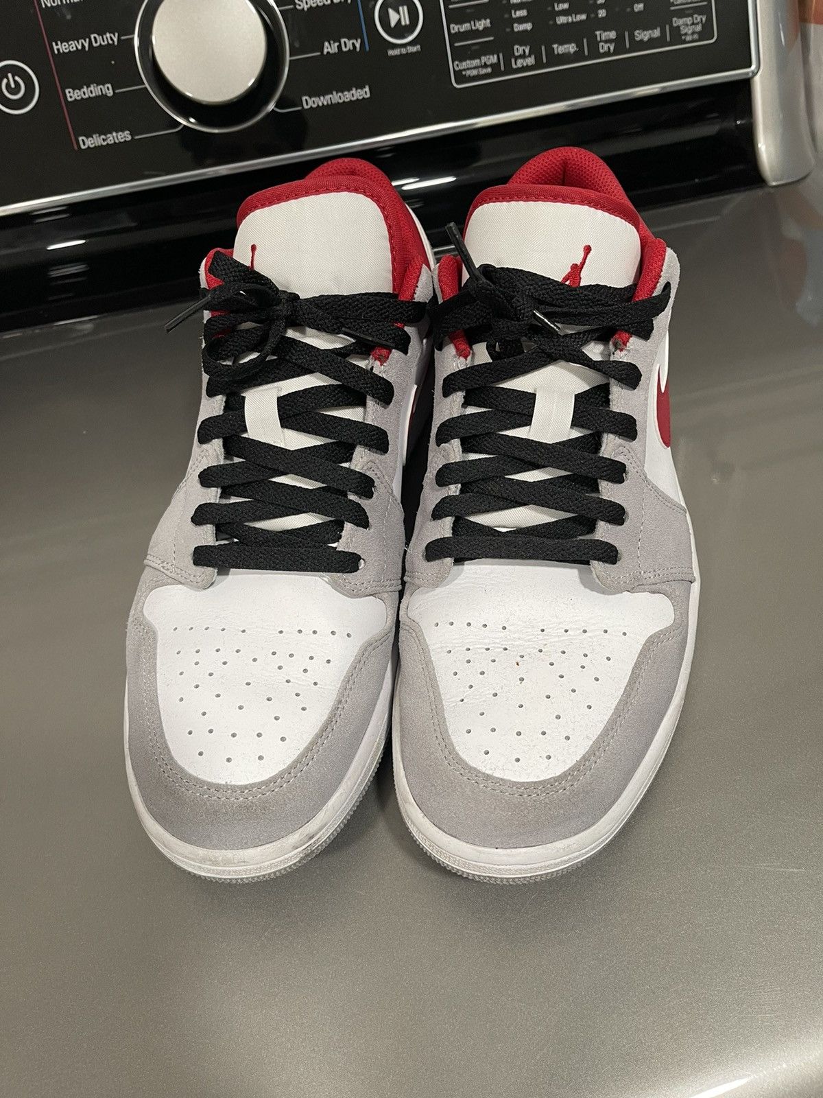 Nike Jordan 1 low smoke grey gym red | Grailed
