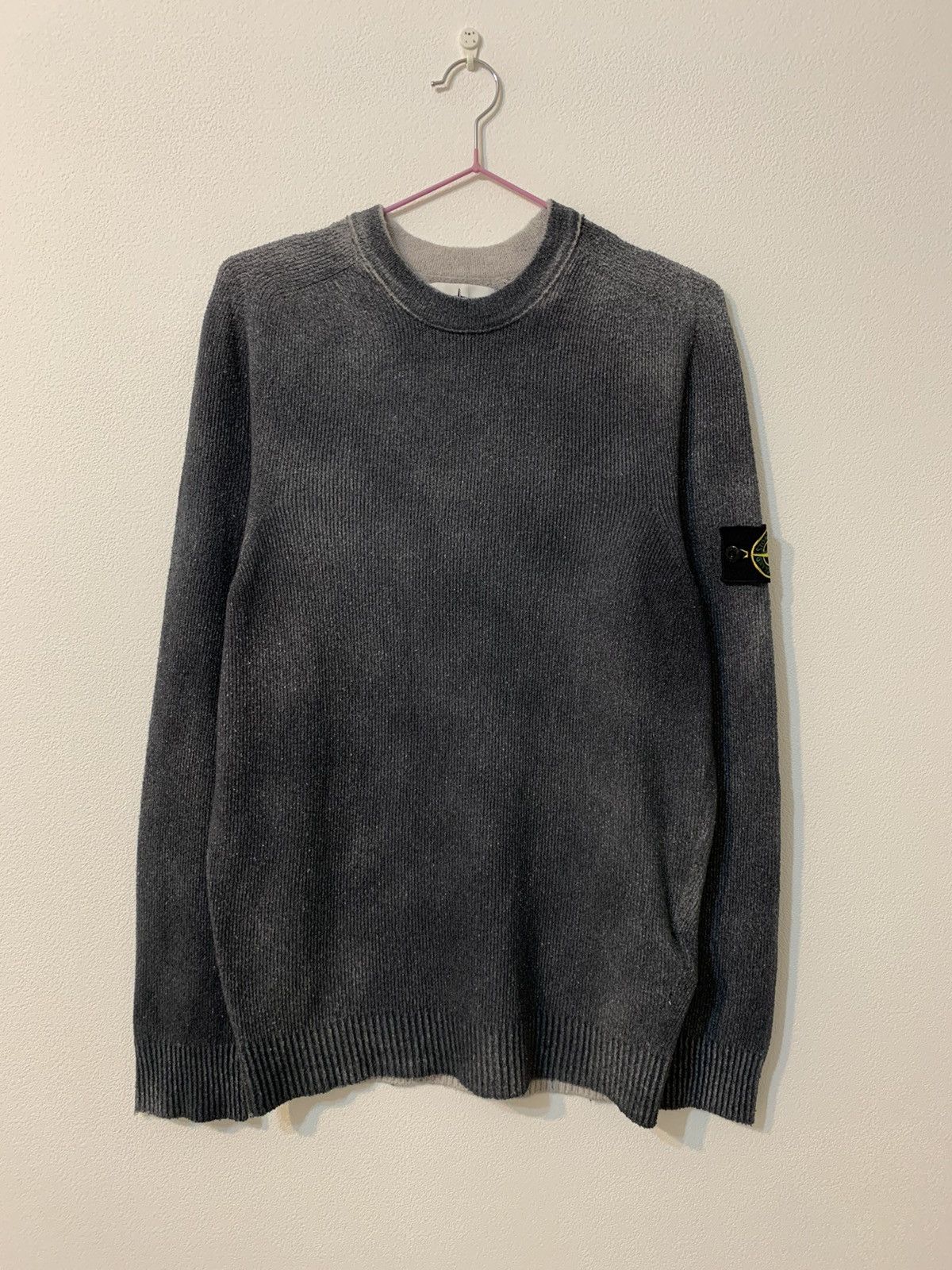 Stone Island Stone Island hand sprayed treatment sweater | Grailed