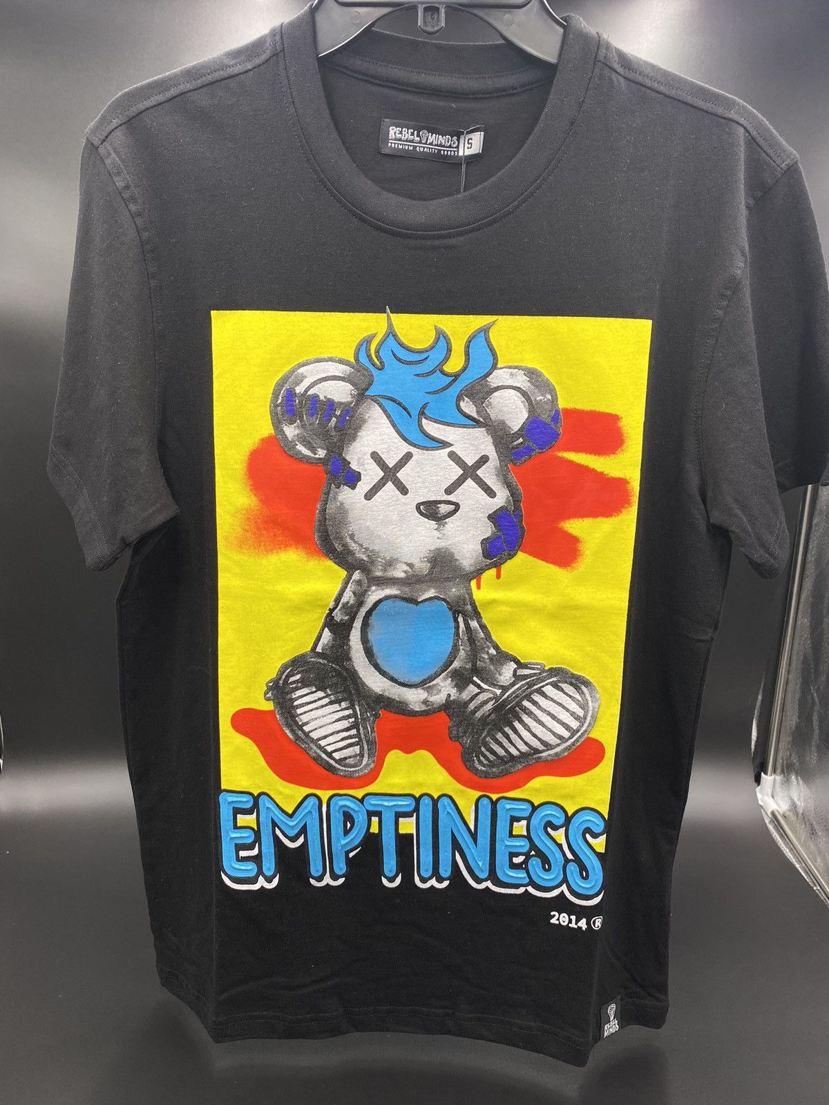 Vintage Medium Emptiness Drip Bear Rebel Minds Black Tee | Grailed