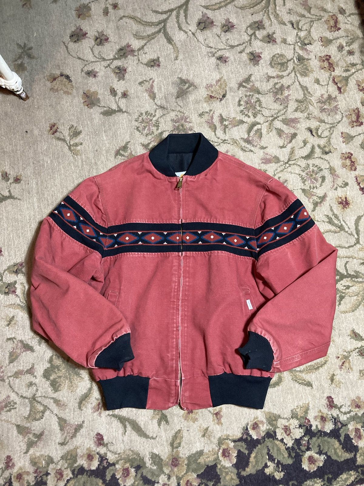 Vintage Vintage 90s Carhartt Aztec workwear jacket | Grailed
