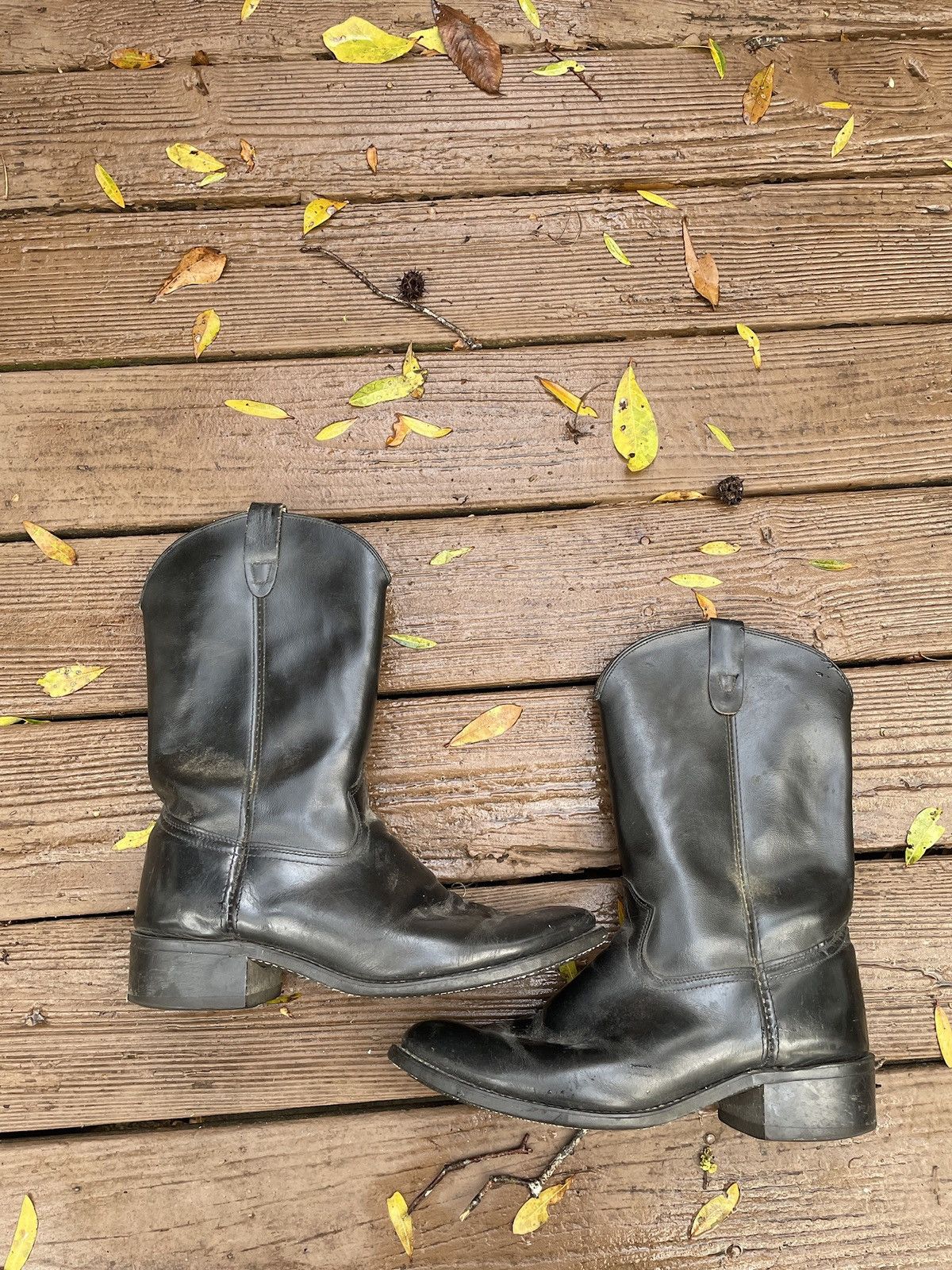 Vintage vintage black roper boots | Grailed