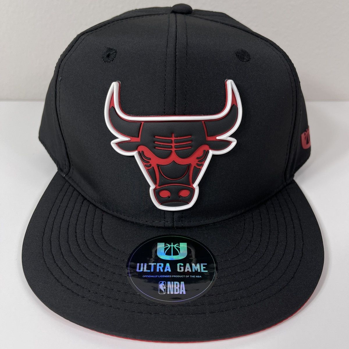 Ultra ULTRA GAME CHICAGO BULLS SNAPBACK HAT CAP NBA BASKETBALL BLA ...