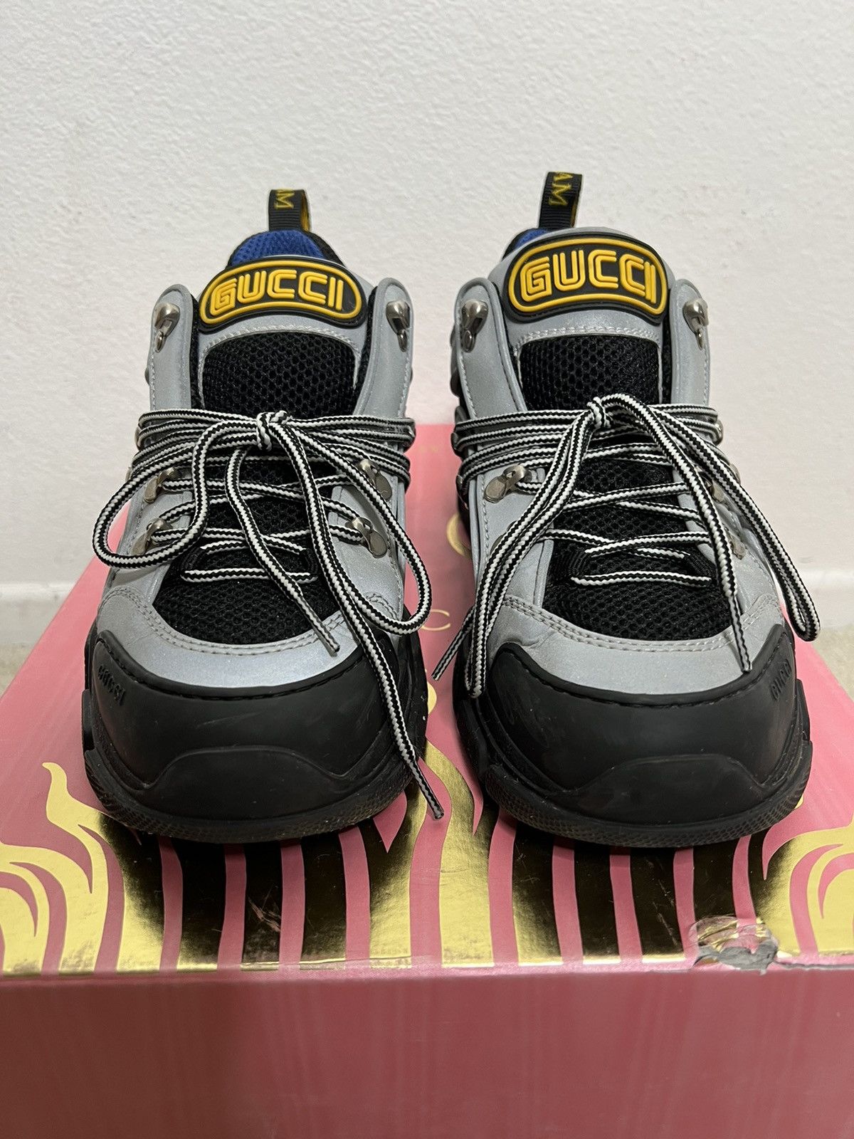 Gucci Gucci Flashtrek Low Reflective Grey | Grailed
