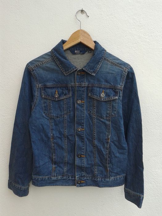 Polo Ralph Lauren Vintage 90s Polo Ralph Lauren Denim Jeans Jacket Cafe Racer | Grailed