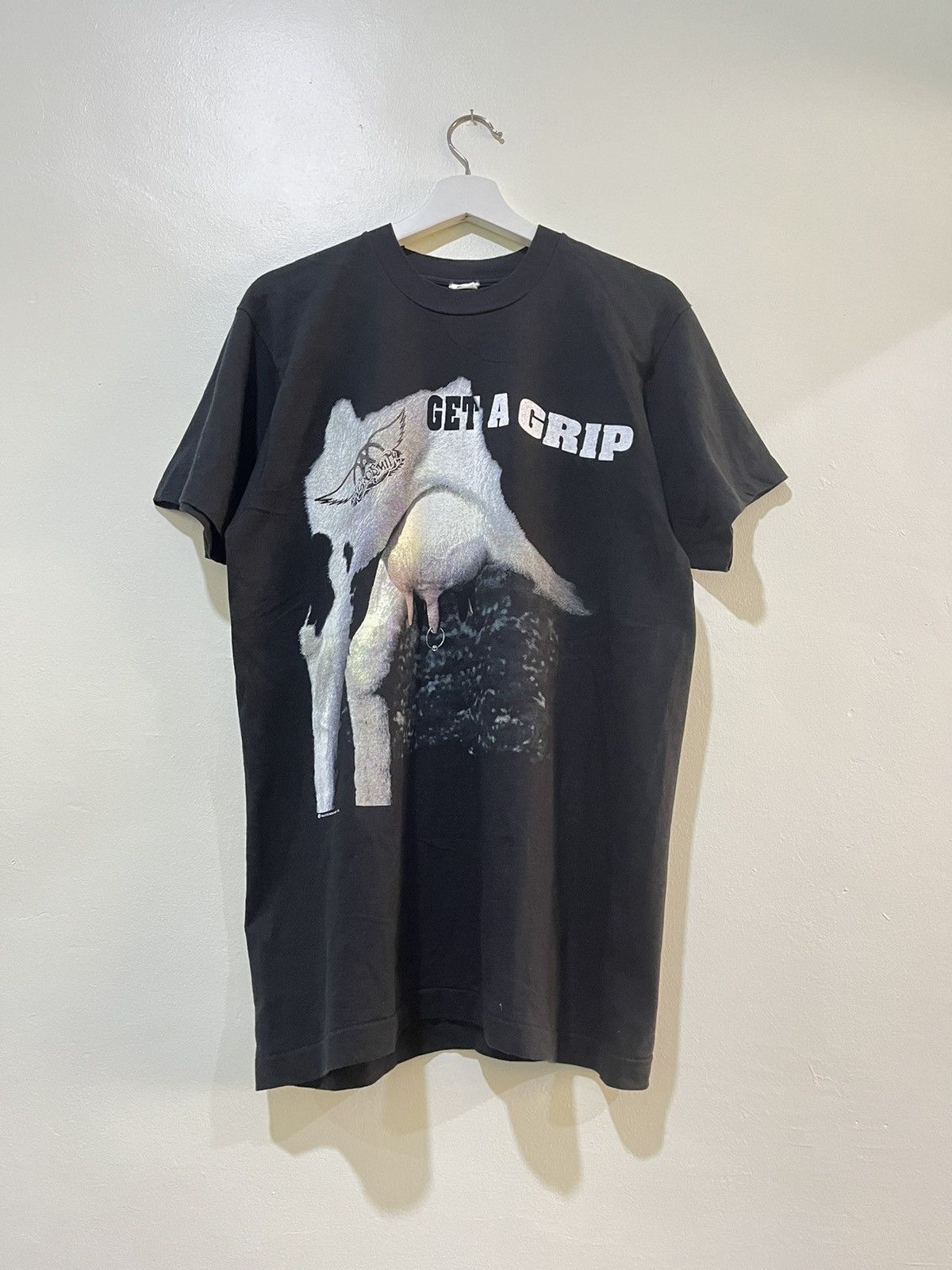 Aerosmith × Band Tees × Vintage Vintage AEROSMITHS Get A Grip 1993 Travis Scott T-shirt | Grailed