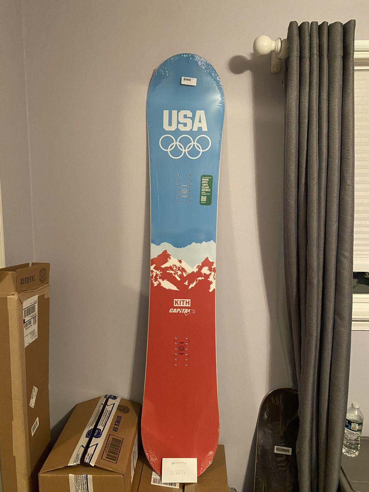 Kith Kith Team USA & Capita V2 158 Snowboard | Grailed