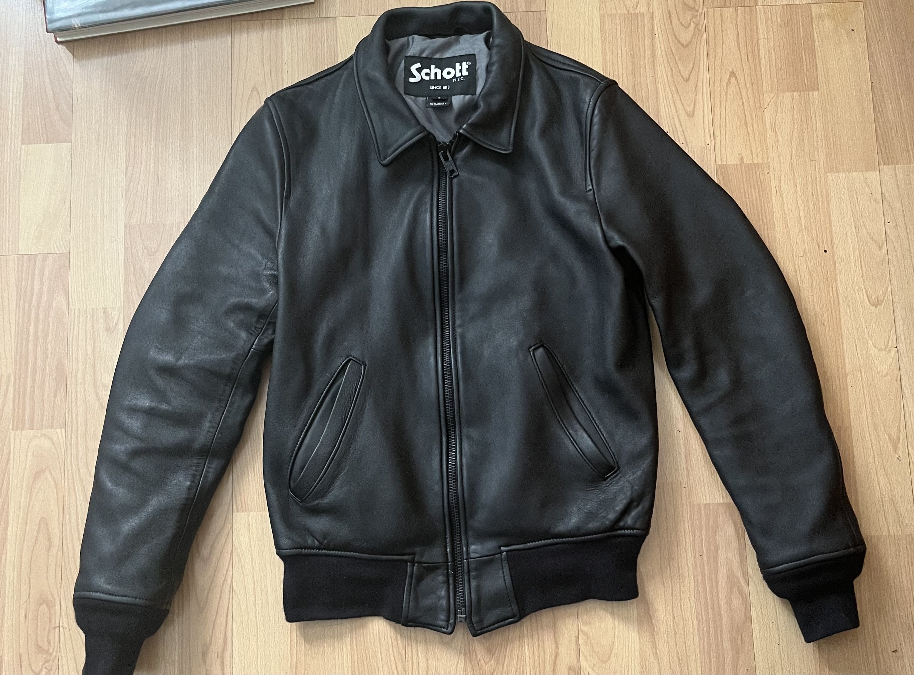 Schott schott lambskin club jacket | Grailed