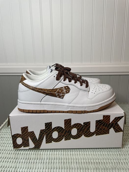 Streetwear Donny Dybbuk Lucky 7 Snake Eyes V1 Dunk Low Size 9 fits 9.5 ...