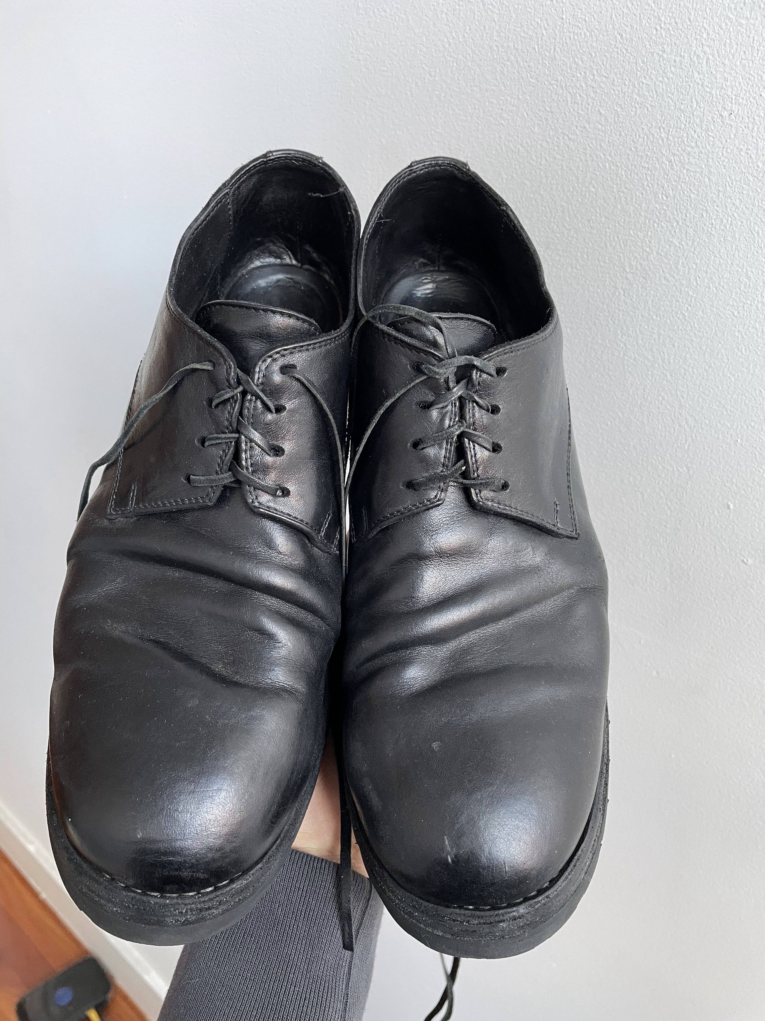 Guidi Guidi 792V Black Vibram Lug Sole Derbies | Grailed