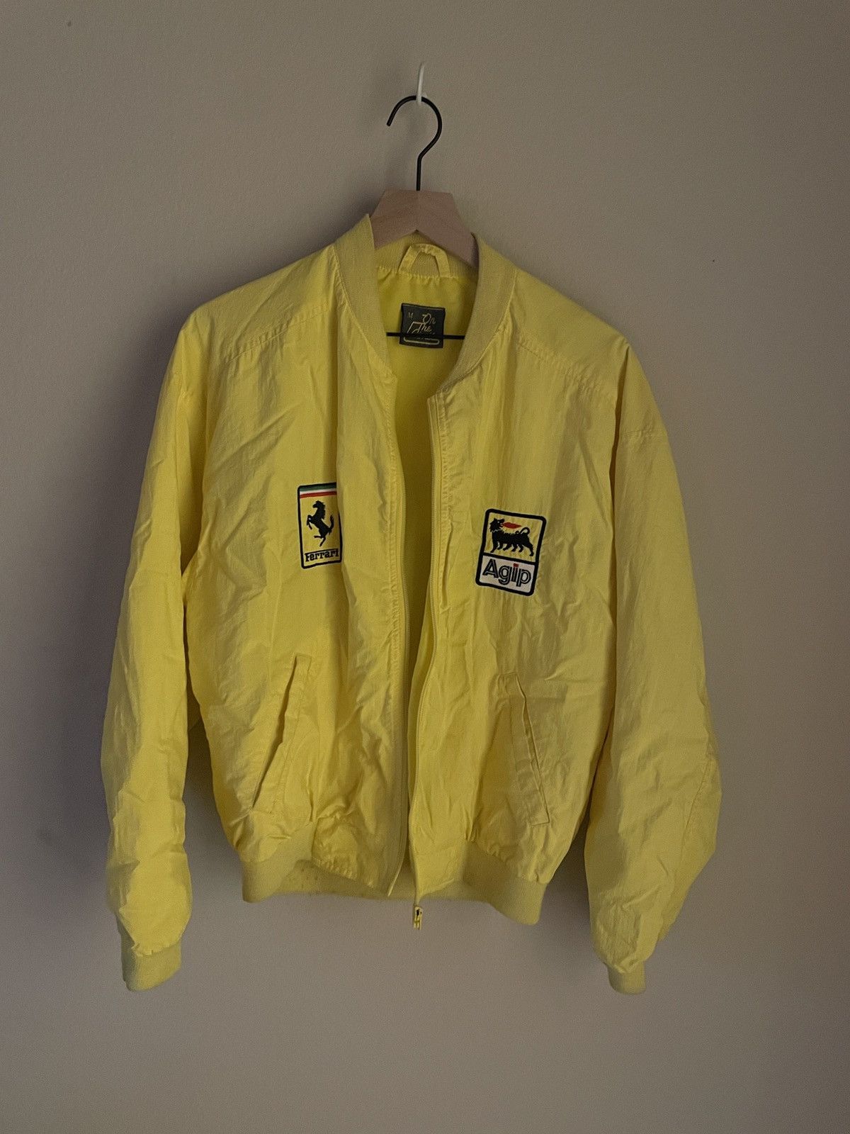 Vintage Vintage 80s/90s Ferrari Agip Formula One Racing Team Jacket ...
