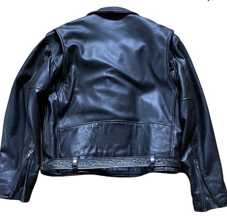 Vintage D Pocket Horsehide Leather Motorcycle Jacket | Grailed