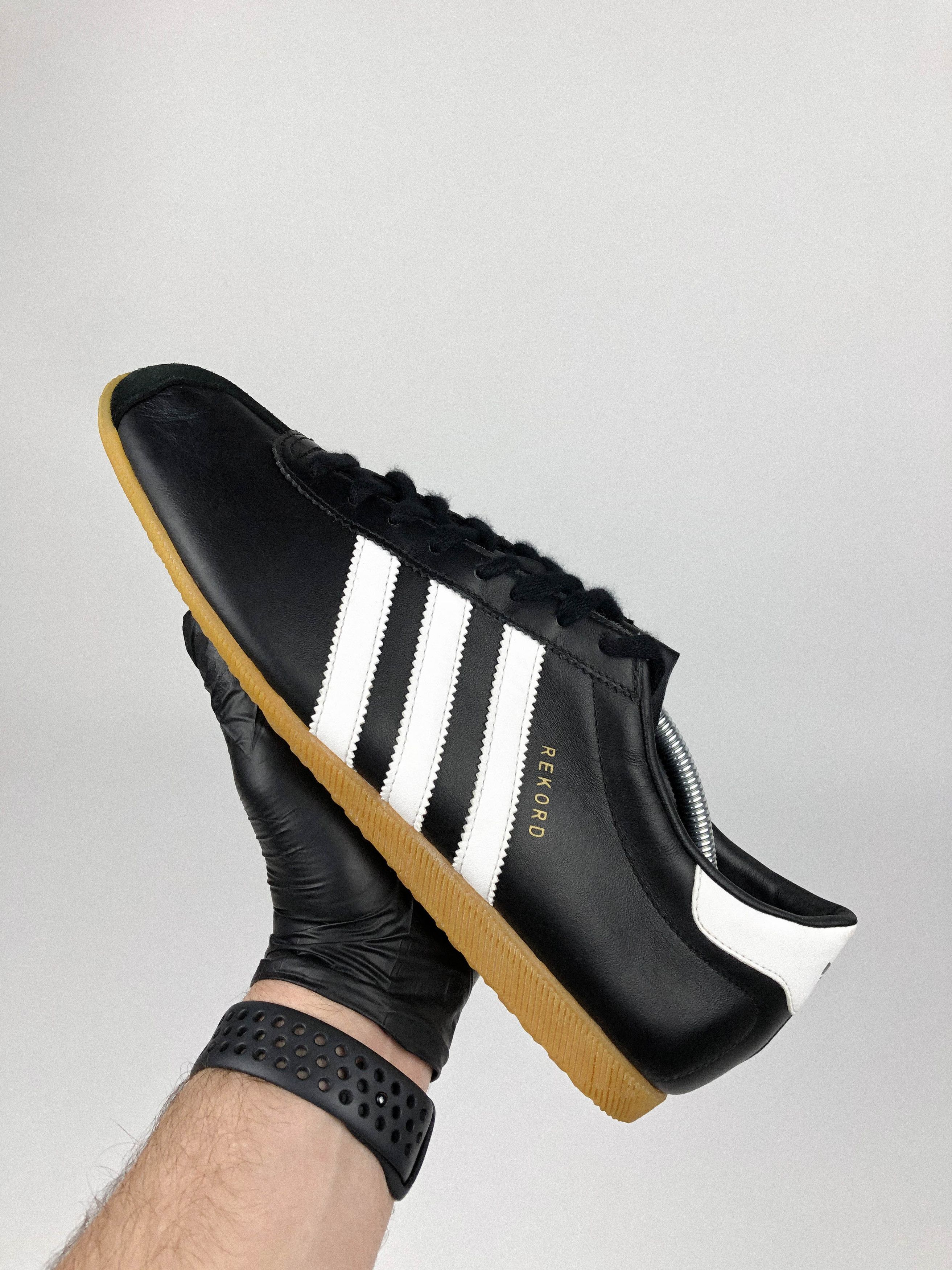 Adidas × Vintage Vintage Adidas Rekord Black Sneaker RARE | Grailed
