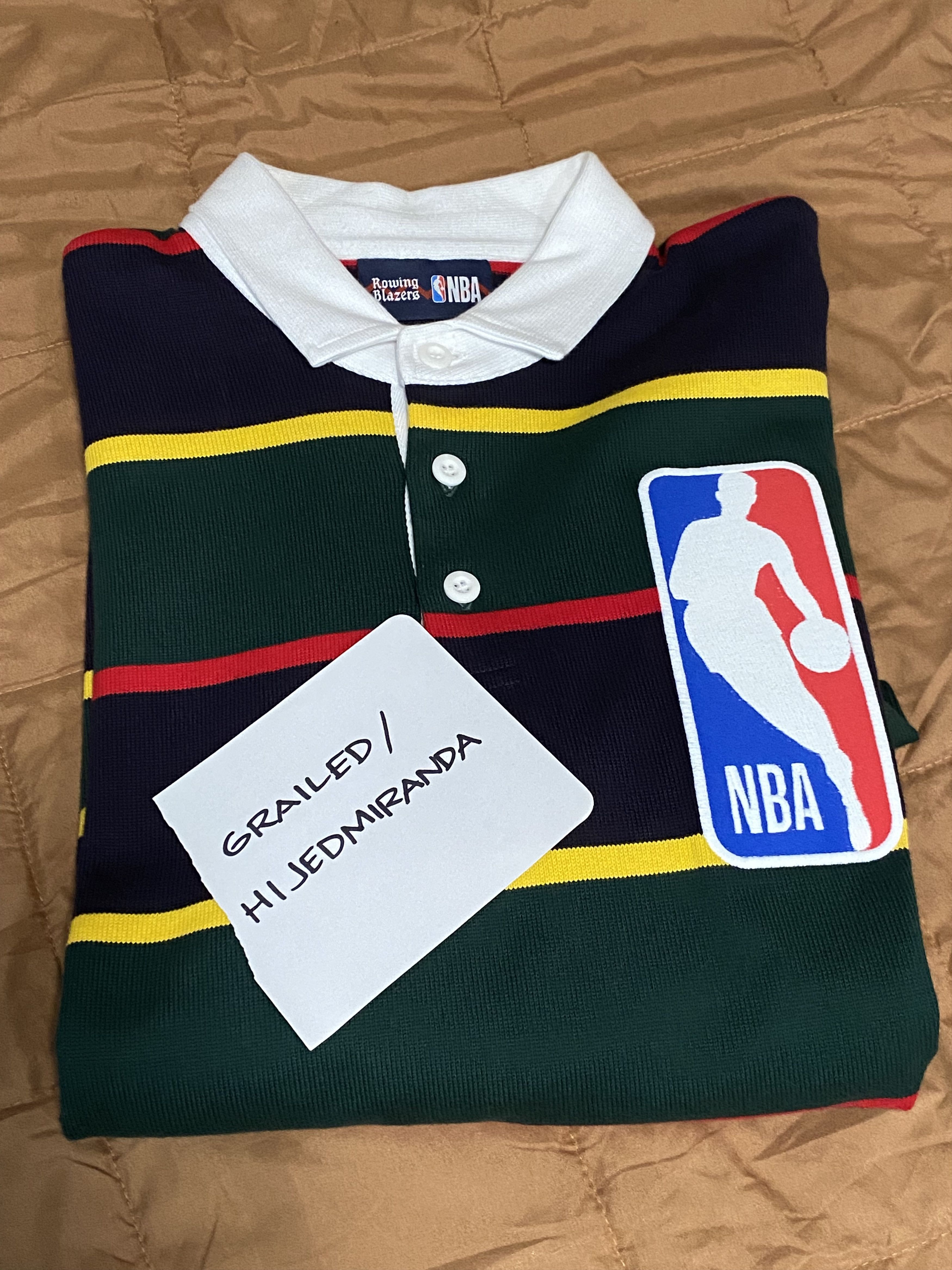 Rowing Blazers Rowing Blazers X NBA Logo Rugby Shirt | Grailed Rowing Blazers Rowing Blazers X NBA Logo Rugby Shirt | Grailed