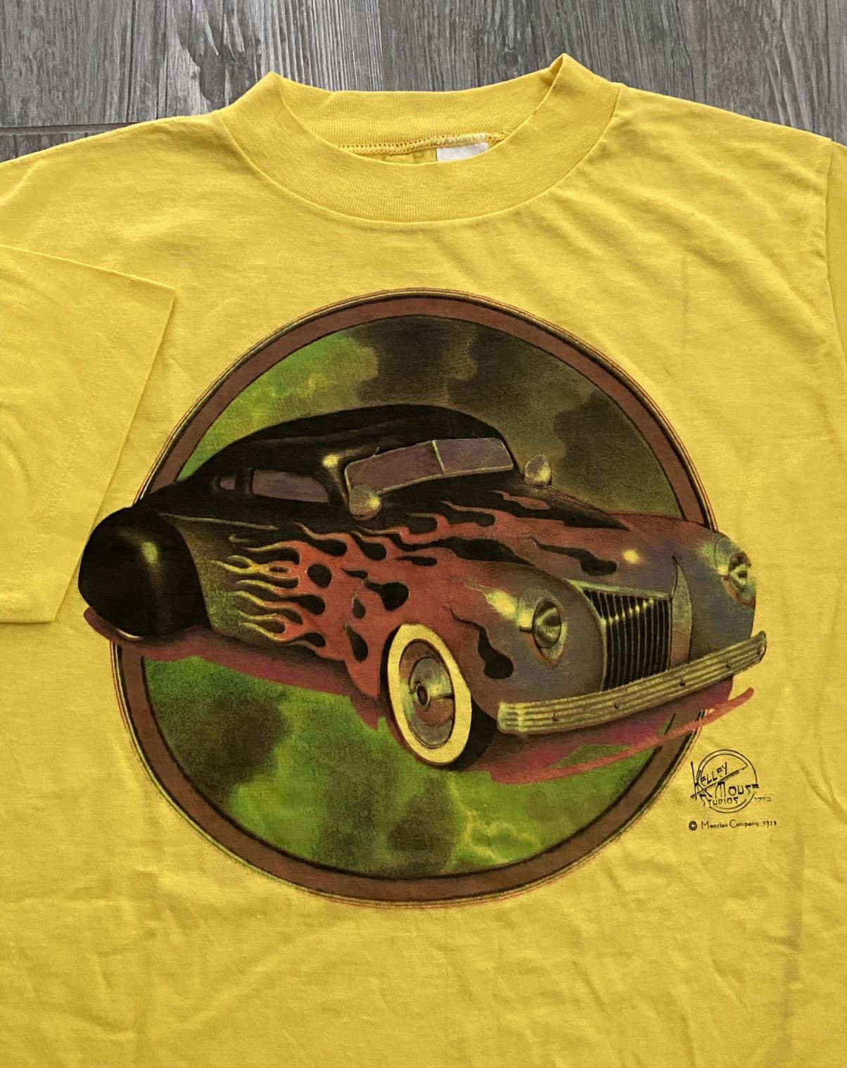 Vintage 1973 Single Stitch Kelley Mouse Studios Yellow Vintage Tee | Grailed