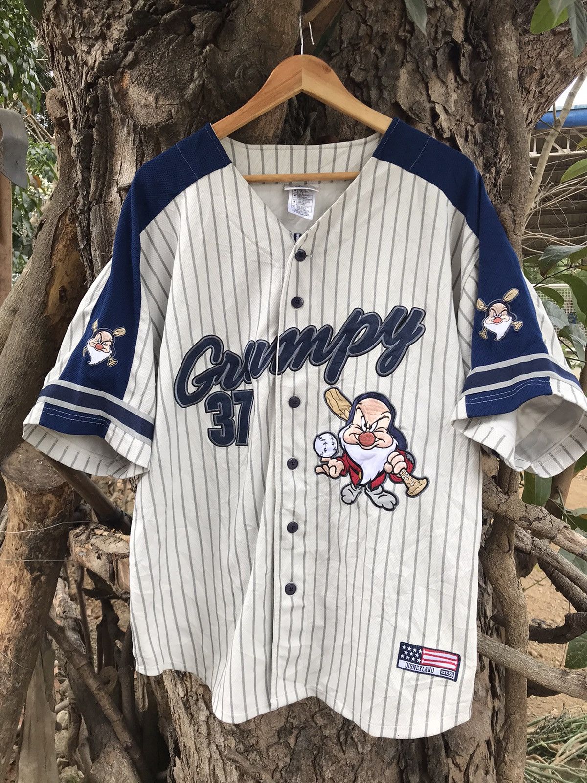 Disney × Jersey GRUMPY Disneyland baseball jersey | Grailed