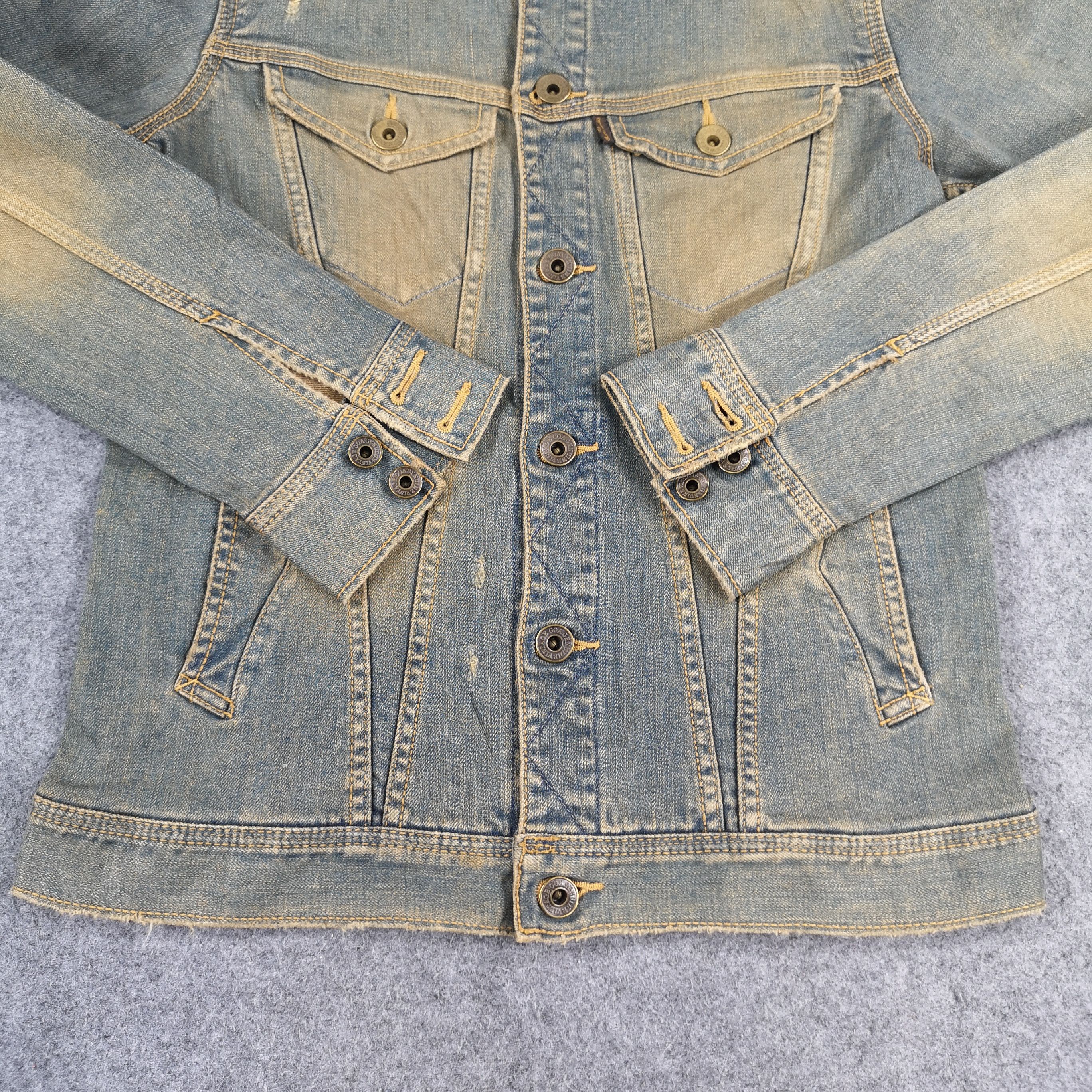 Japanese Brand Genuine Vintage Goa Rusty Wash Denim Trucker Jacket ...
