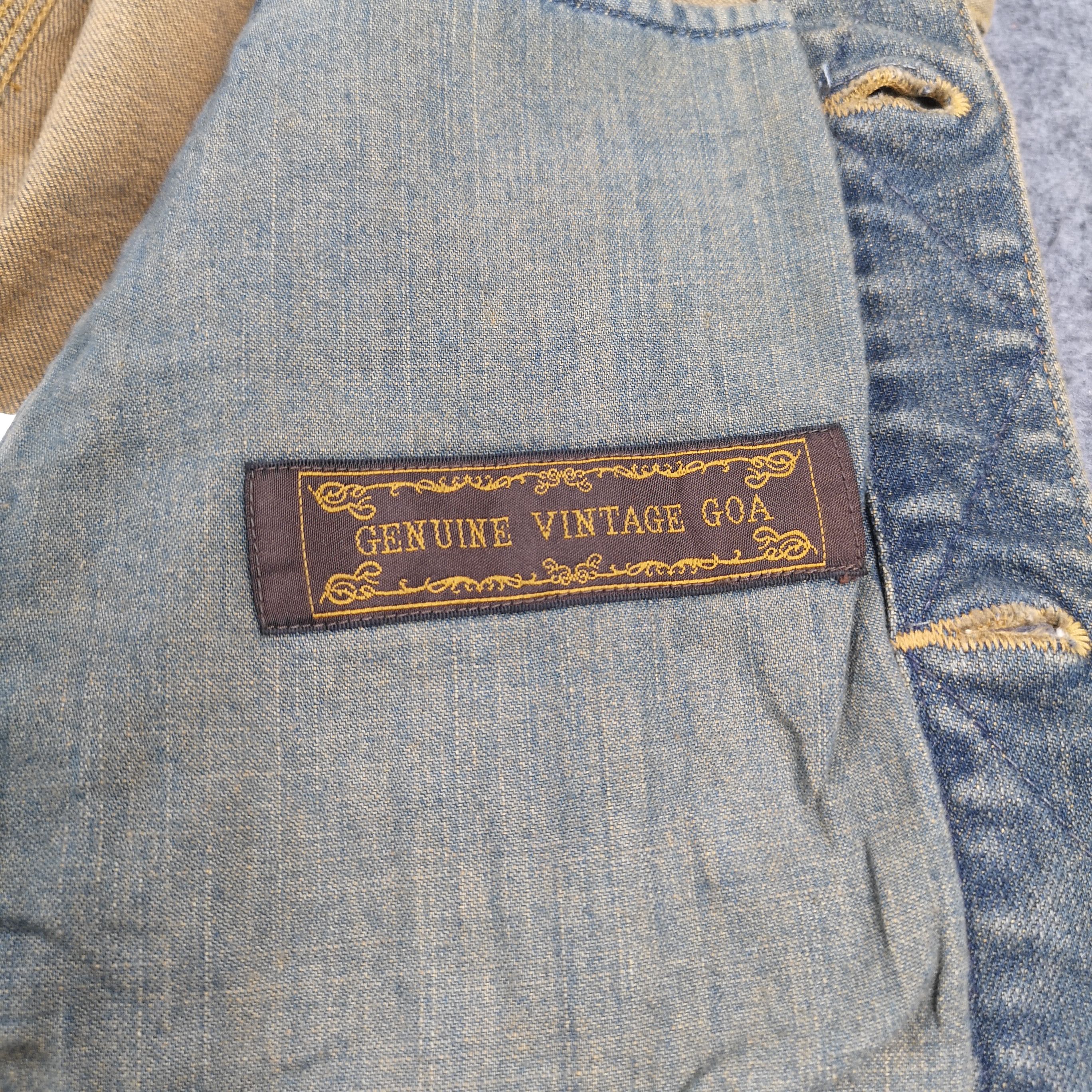 Japanese Brand Genuine Vintage Goa Rusty Wash Denim Trucker Jacket ...